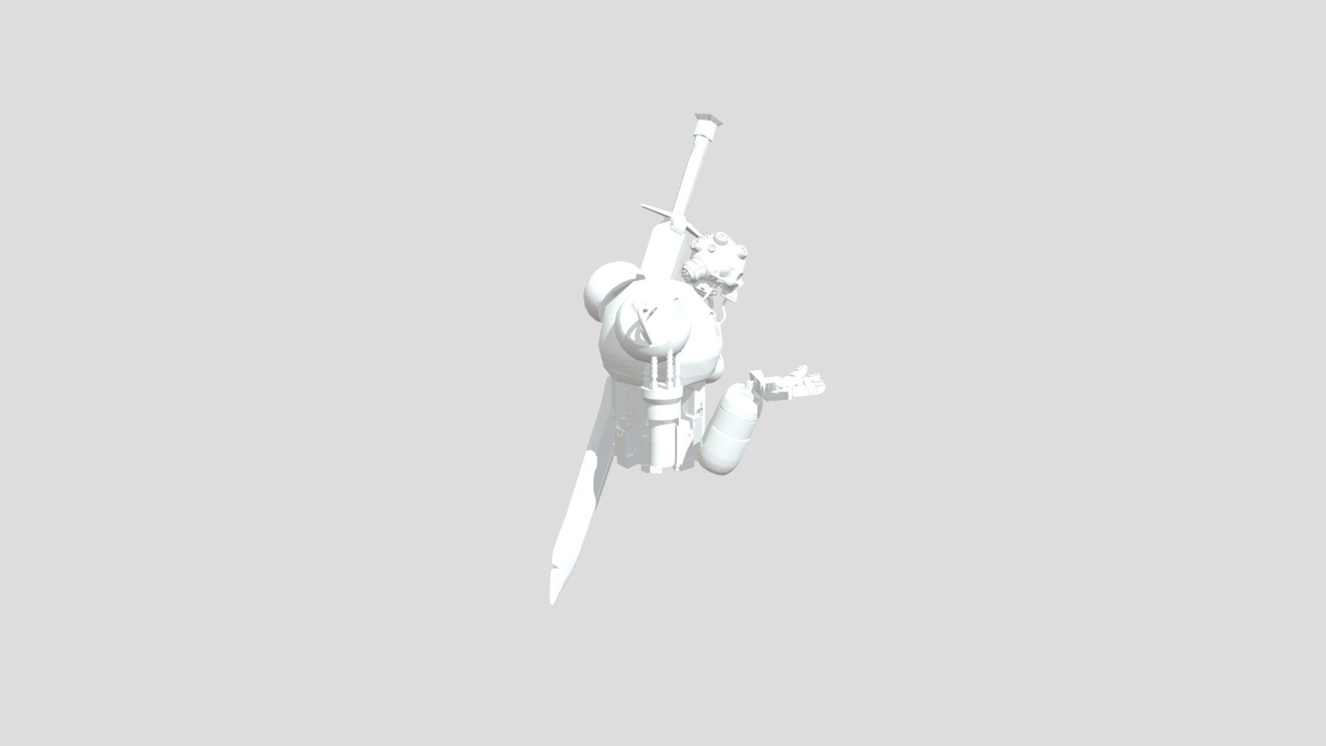 Mecha Hronos - 3D model by Spazrael (@yourblacklordokay) [d67aedf ...