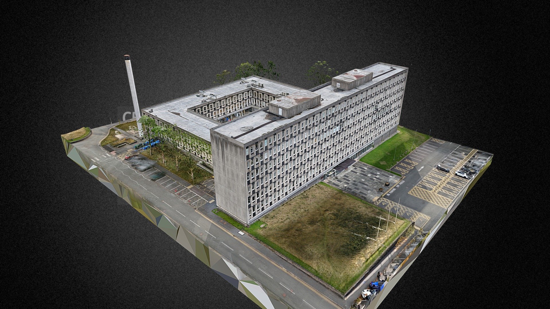 Neuadd y Sir, Yr Wyddgrug / Shire Hall, Mold - 3D model by CBHC_RCAHMW ...