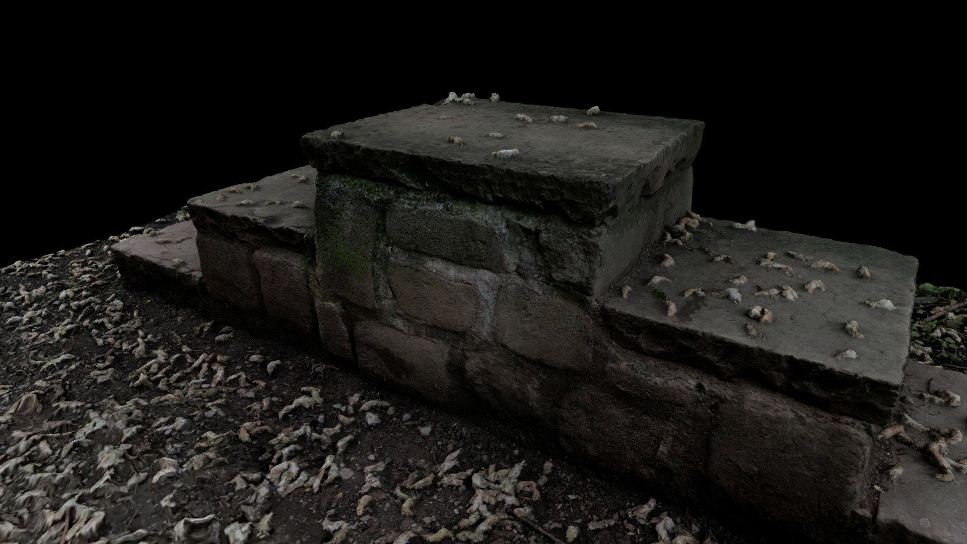 Stone steps in woods - 3D model by a.ring [d67c7a2] - Sketchfab