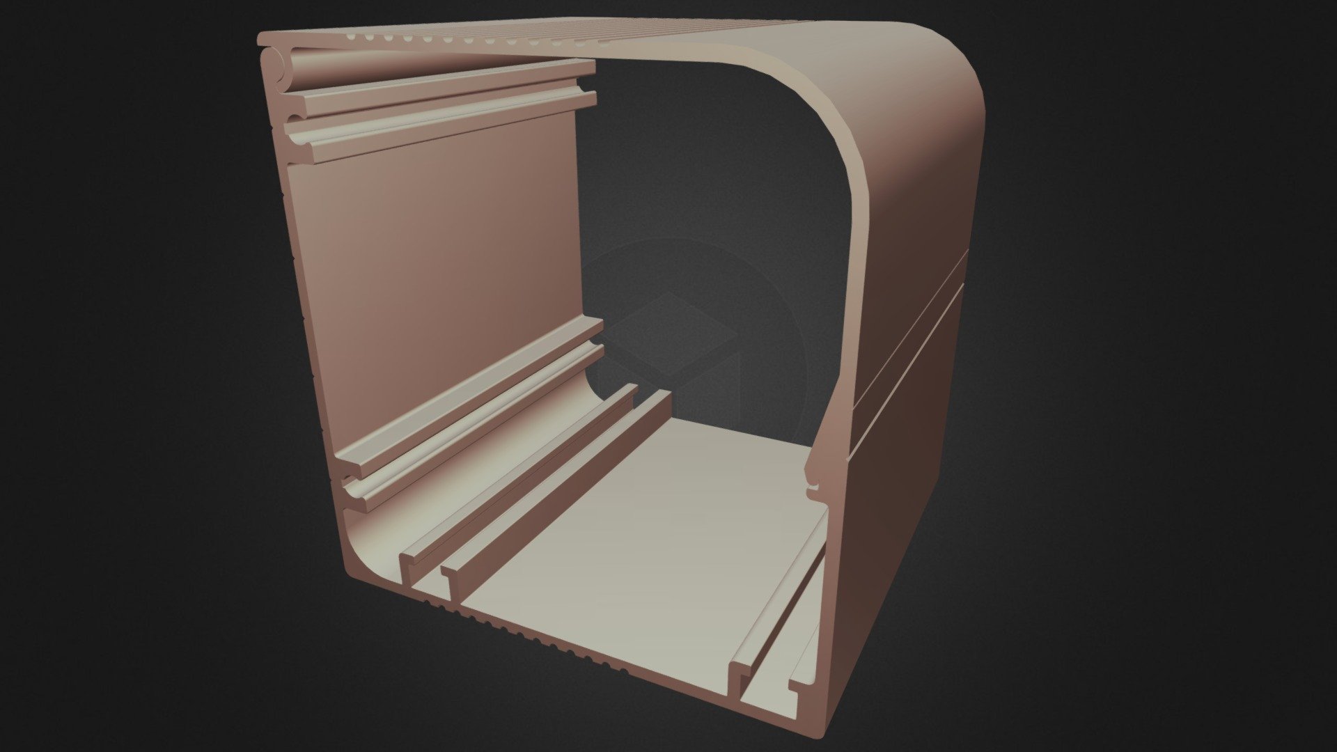 Aluminum Extruded Box Electronic Enclosure - Buy Royalty Free 3D model ...