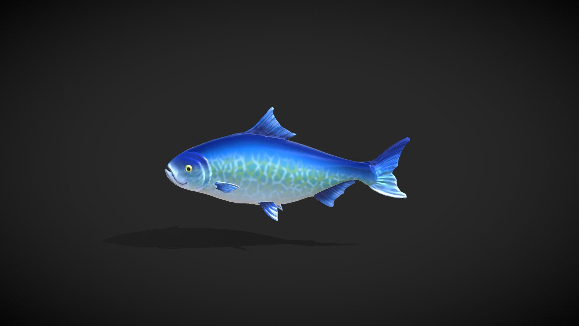 Stylized American shad (animation) - 3D model by koalla911 [d67fc0c ...