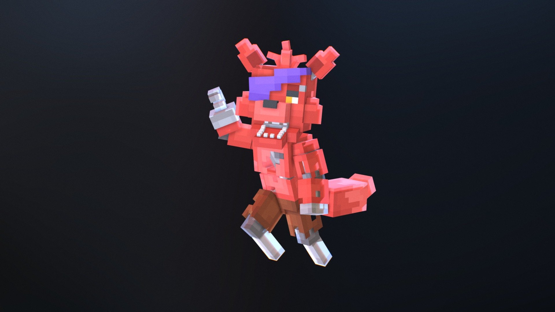 Vanilla Foxy The Pirate- Five Nights At Freddy's - 3D model by ...