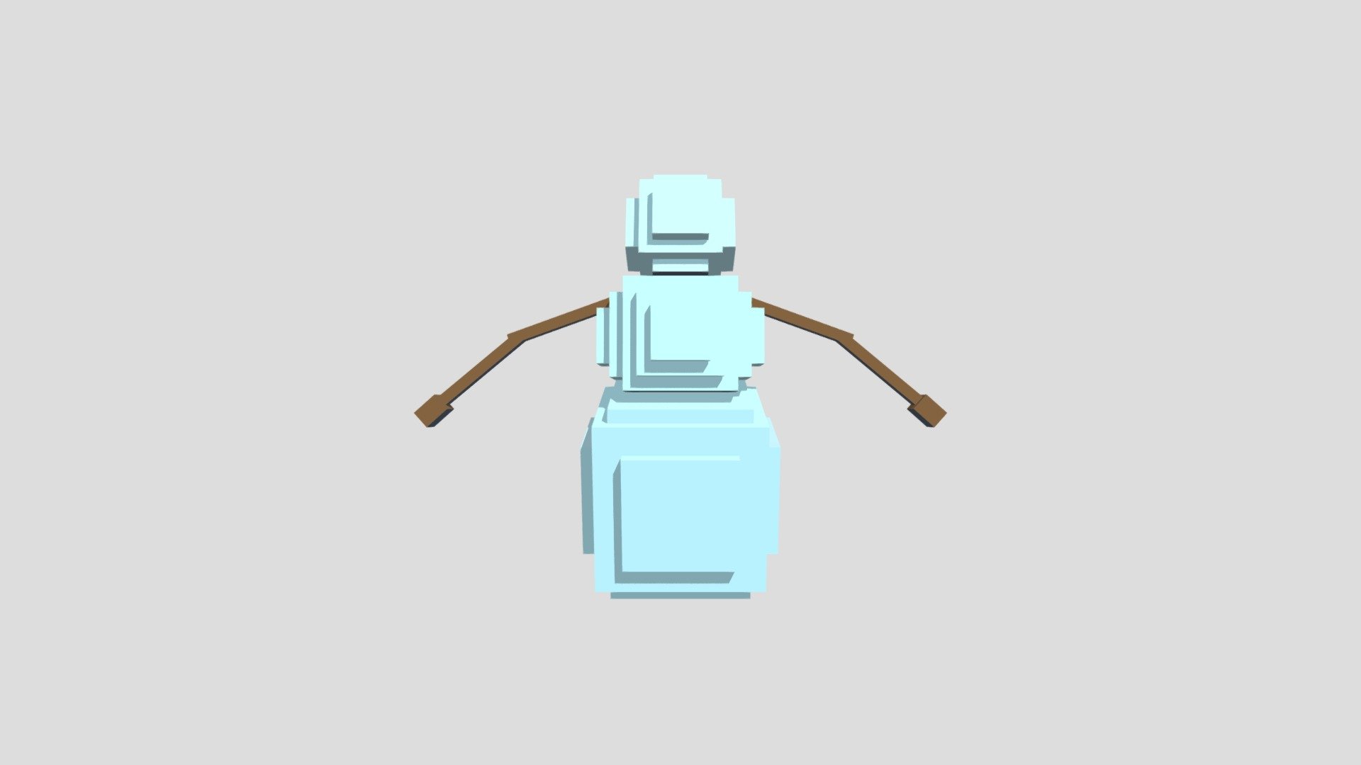 Snow man - 3D model by Axiass [d685633] - Sketchfab