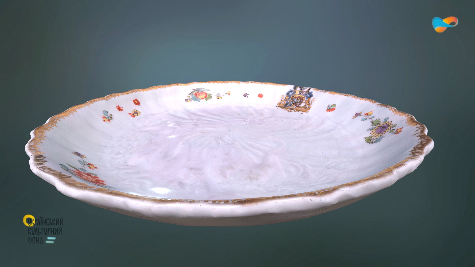 Plate of the «Swan service» - 3D model by AERO3D (@aero3d.ua) [d686b27 ...