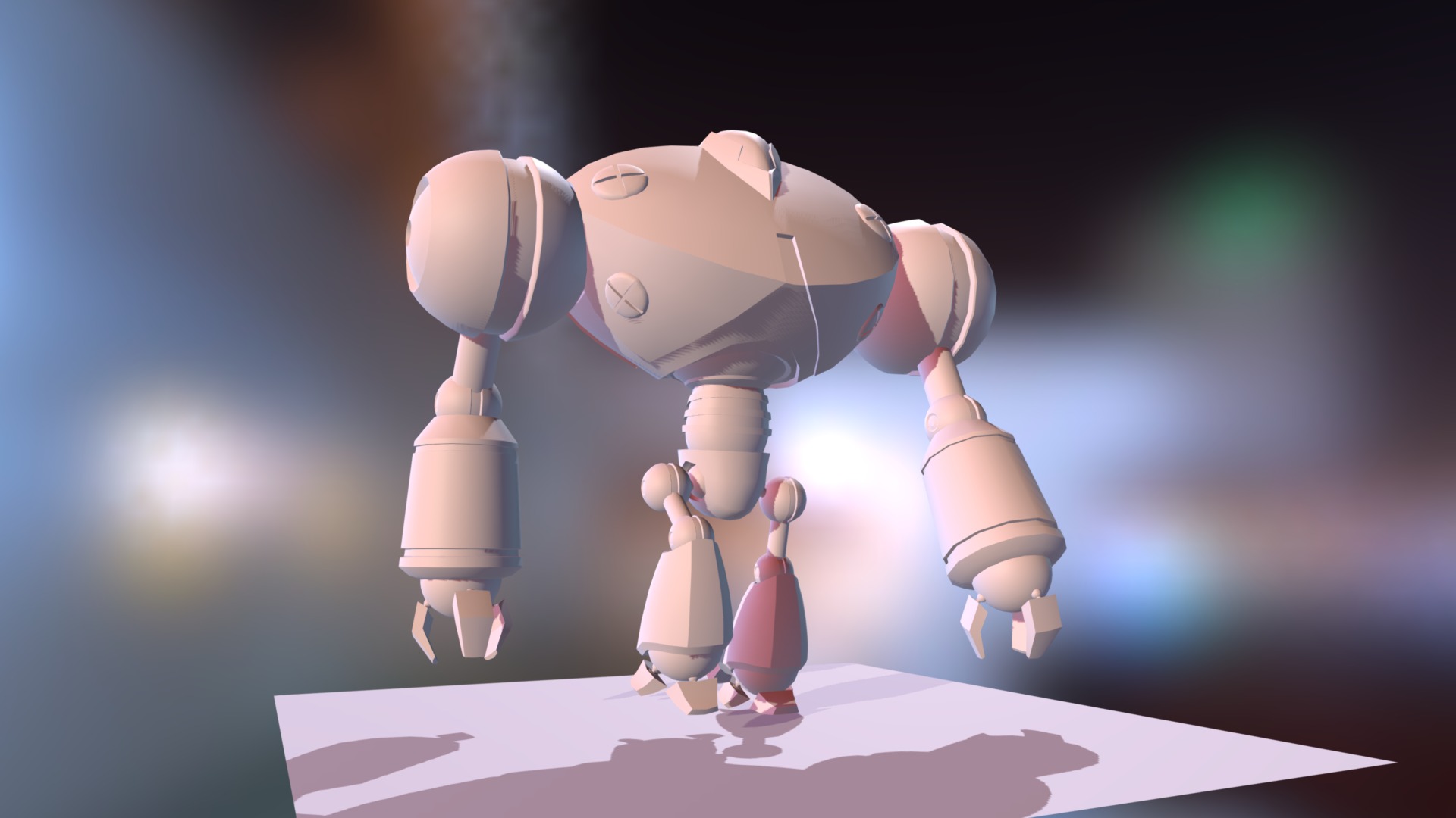 Robot walk cycle - 3D model by jakeshmearlof4 [d68aac6] - Sketchfab