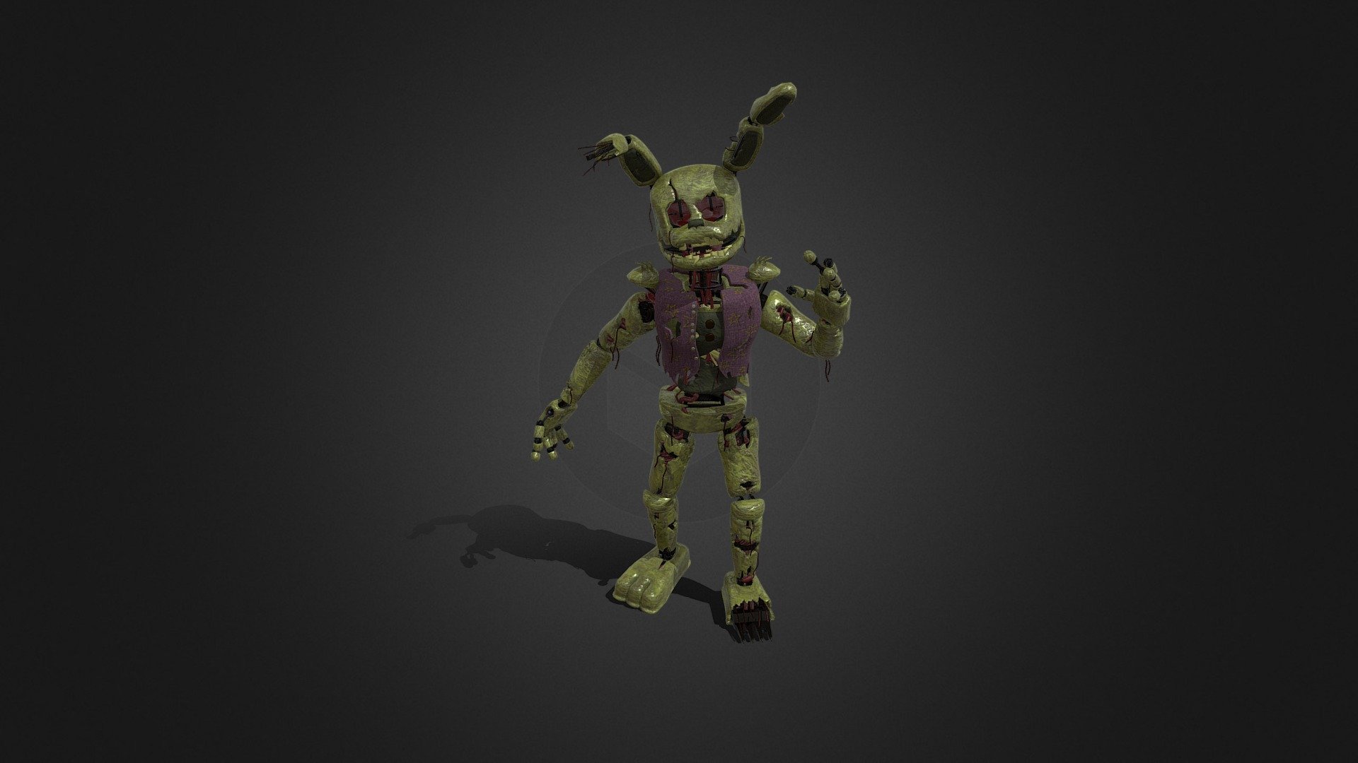 Stylised Springtrap/Afton - 3D model by Keenan Formoy (@kff) [d68bbbe ...