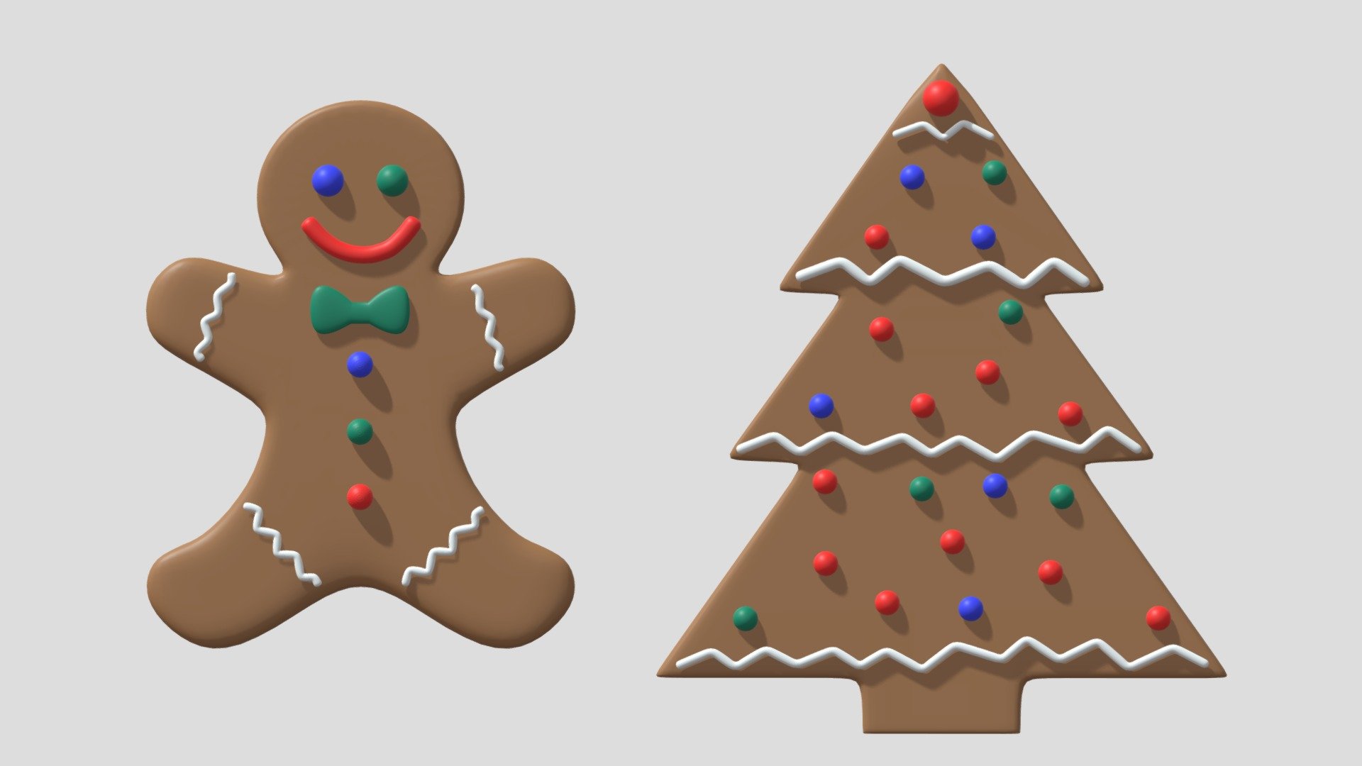 Cartoon Gingerbread Cookie - Buy Royalty Free 3D model by Philip Storm ...