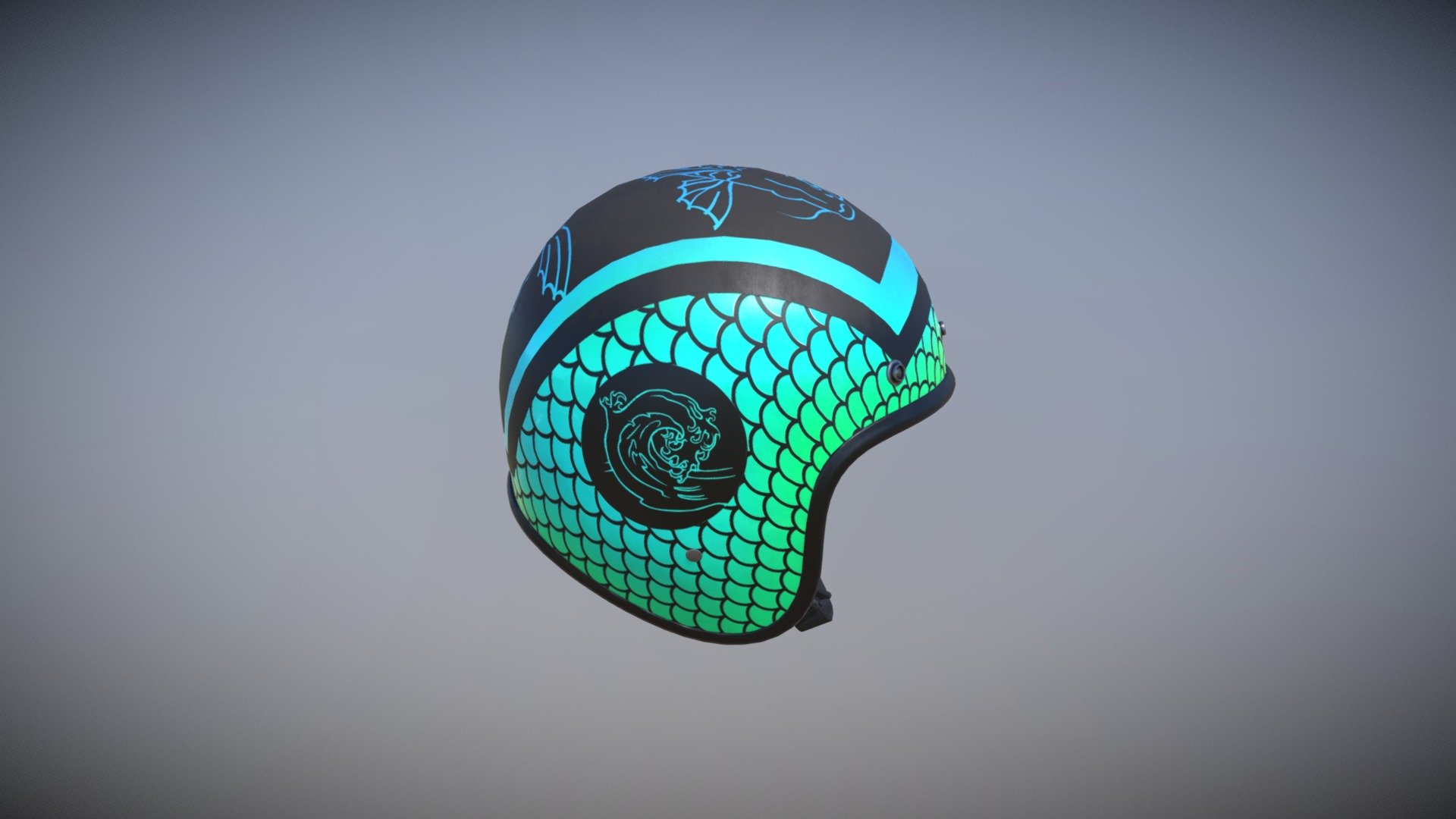 Motorcycle Helmet 002 - 3D model by caduoliveira [d68d7b2] - Sketchfab