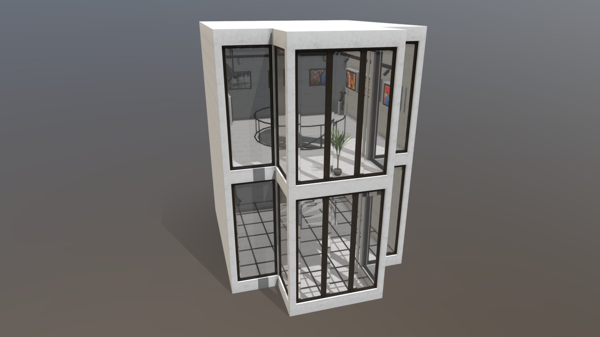 VR Gallery No 3 Building with artwork by DrCG - Buy Royalty Free 3D ...