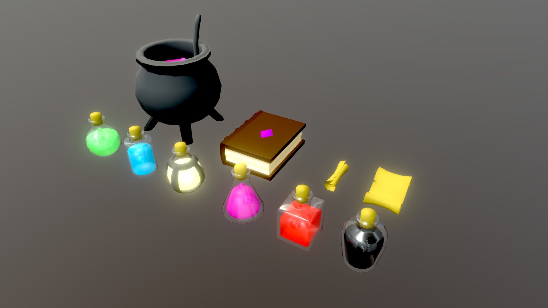 Potion assets - Buy Royalty Free 3D model by Anskar [d6906b2 ...