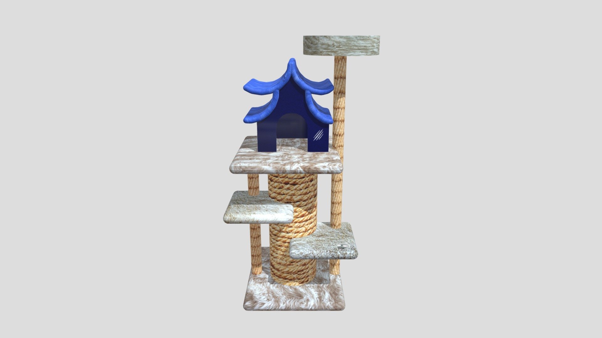 Cat Tree Final Project - Download Free 3D model by Kaley.Stoker ...
