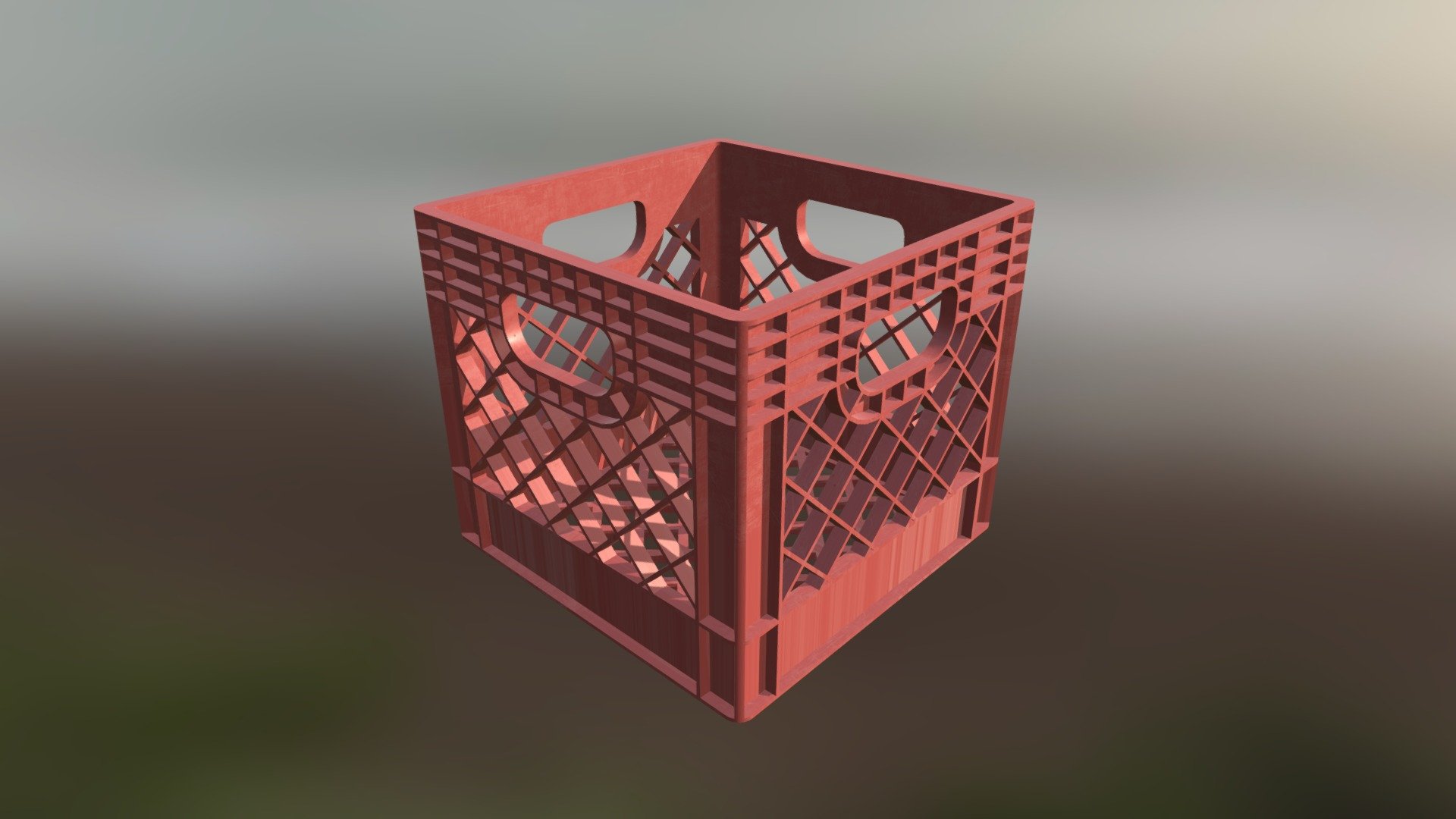 Milk Crate - Red - 3D model by Digital BIM Solutions ...