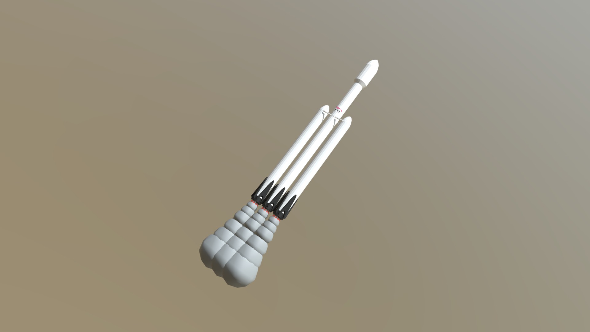 Falcon Heavy - 3D model by André Rodrigo Miguel (@Andr3Rodrig0Migu3l ...