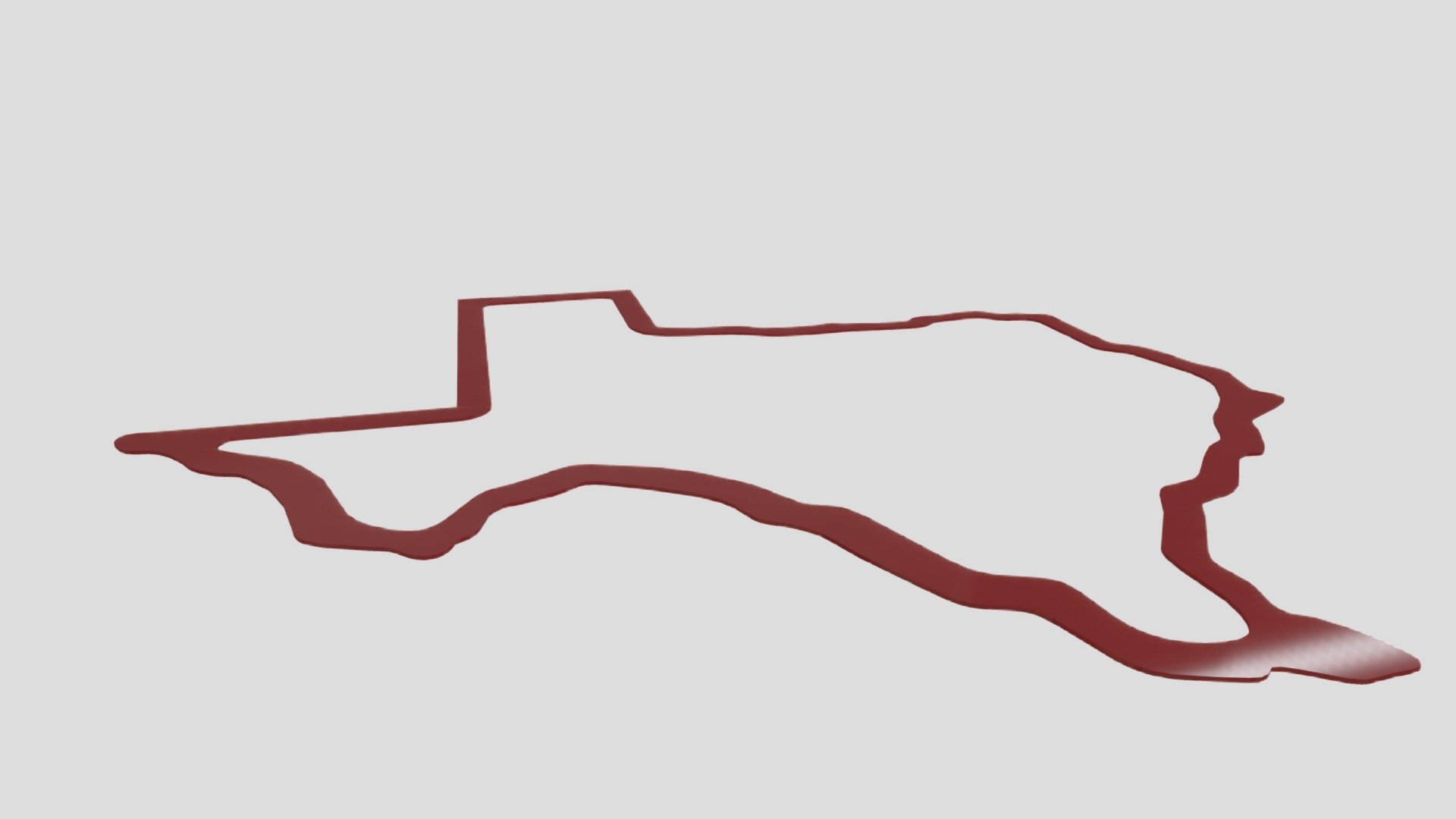 Texas State Outline - Download Free 3D model by wareFLO [d691cea ...