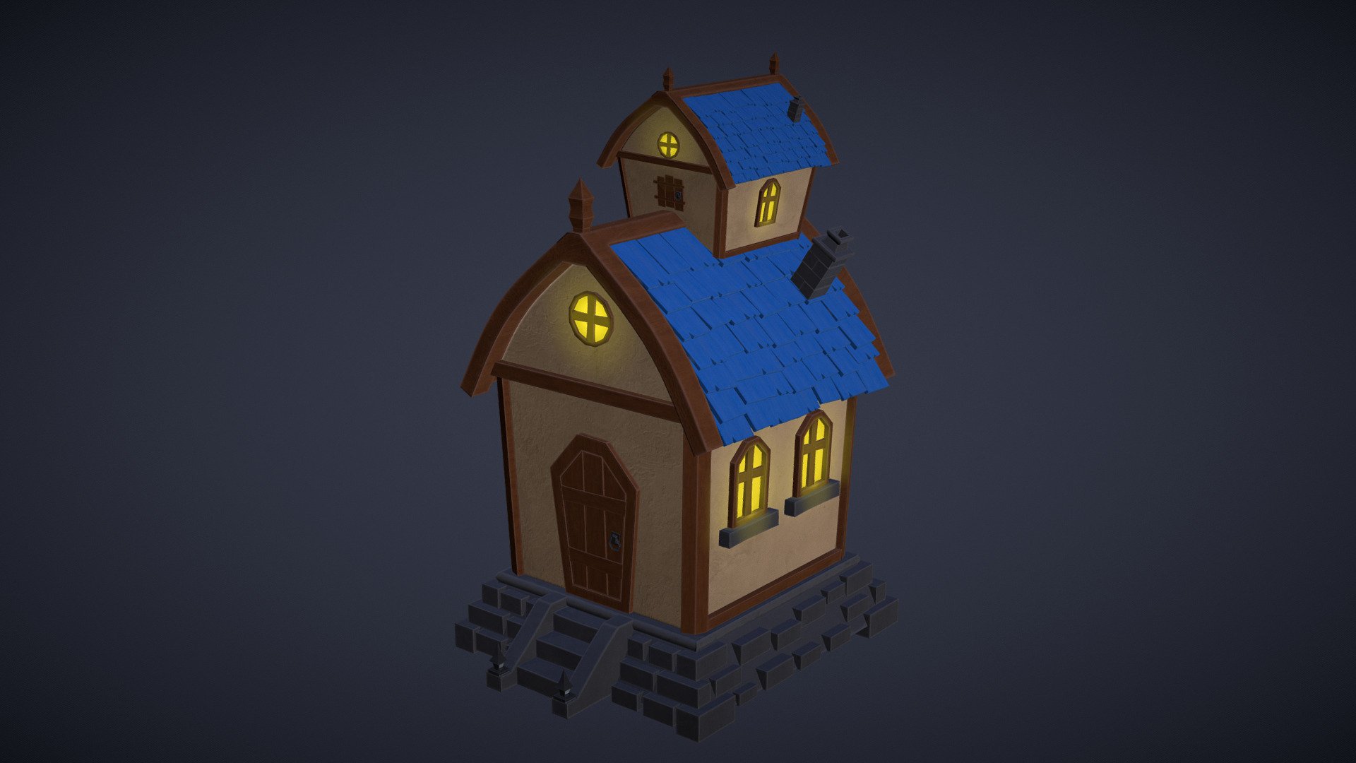 Stylized House - 3D model by Vladimir_Kr [d69268b] - Sketchfab
