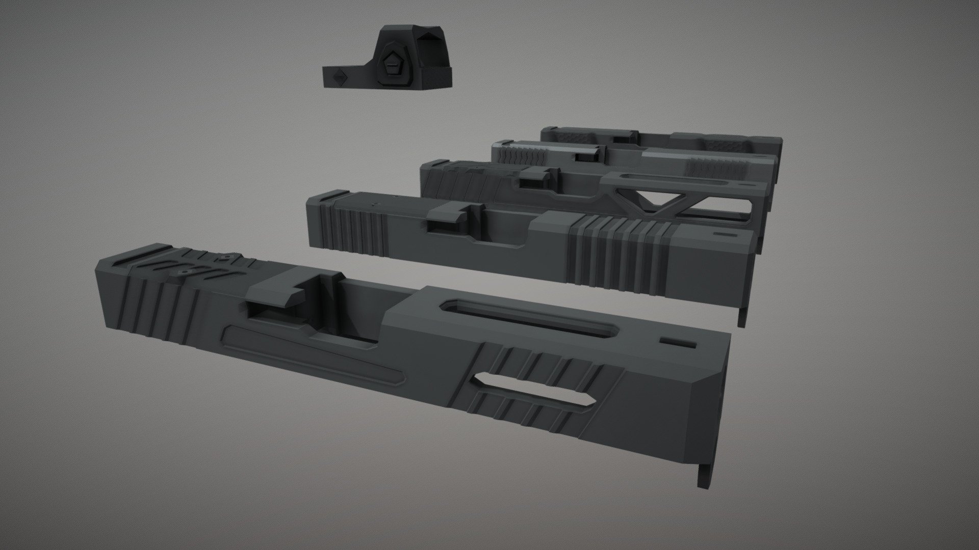 Low-Poly G17 custom slide set - Download Free 3D model by notcplkerry ...