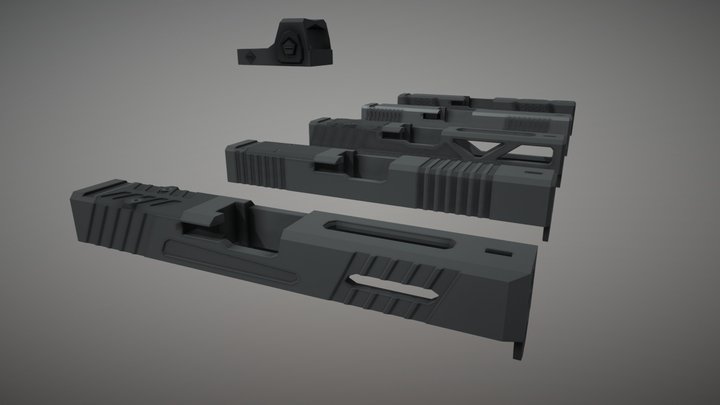 Pistol-slide 3D models - Sketchfab