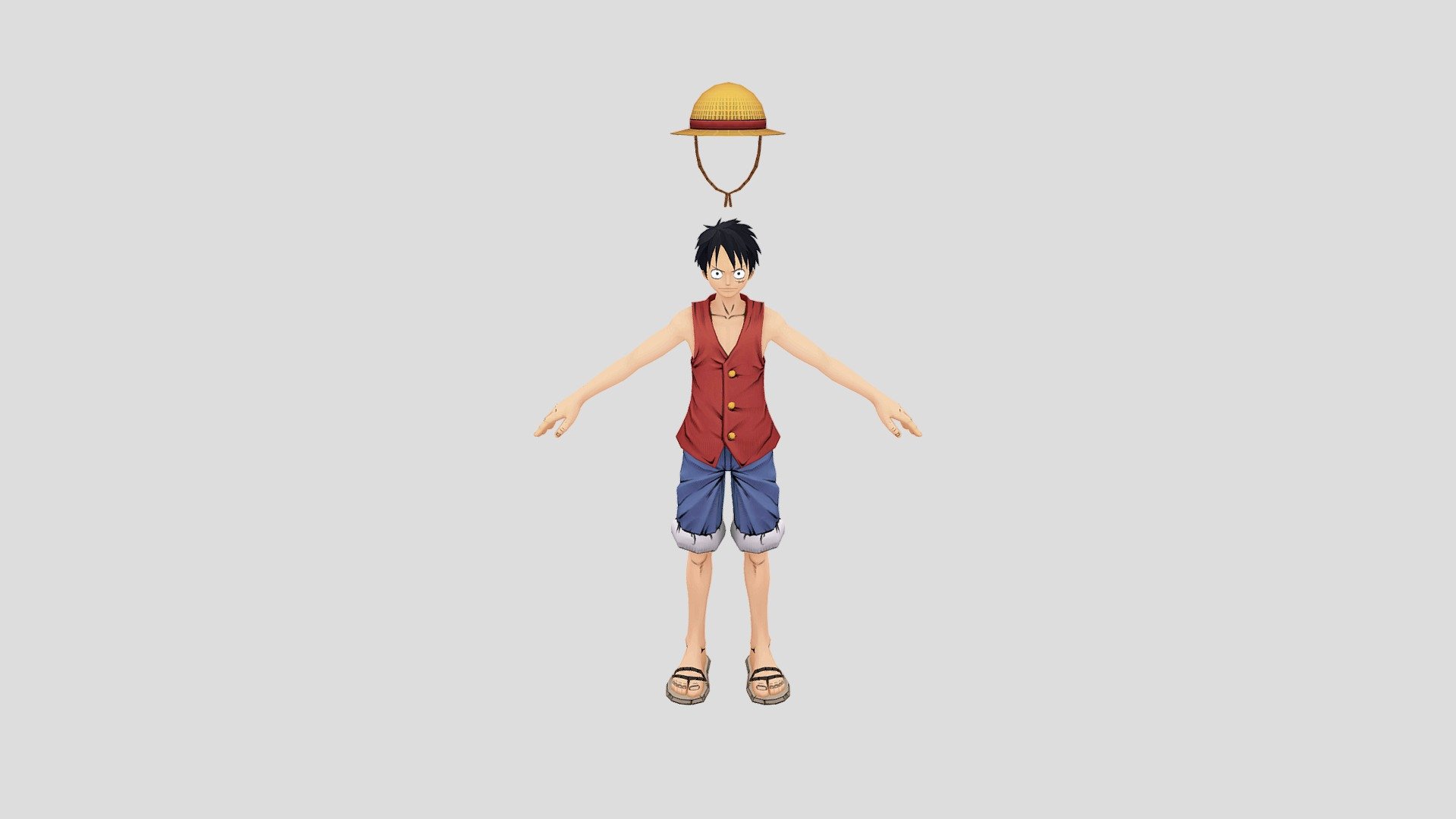 Monkey D. Luffy - Download Free 3D model by Cyrone™ (@Cyrone) [d693f2e ...
