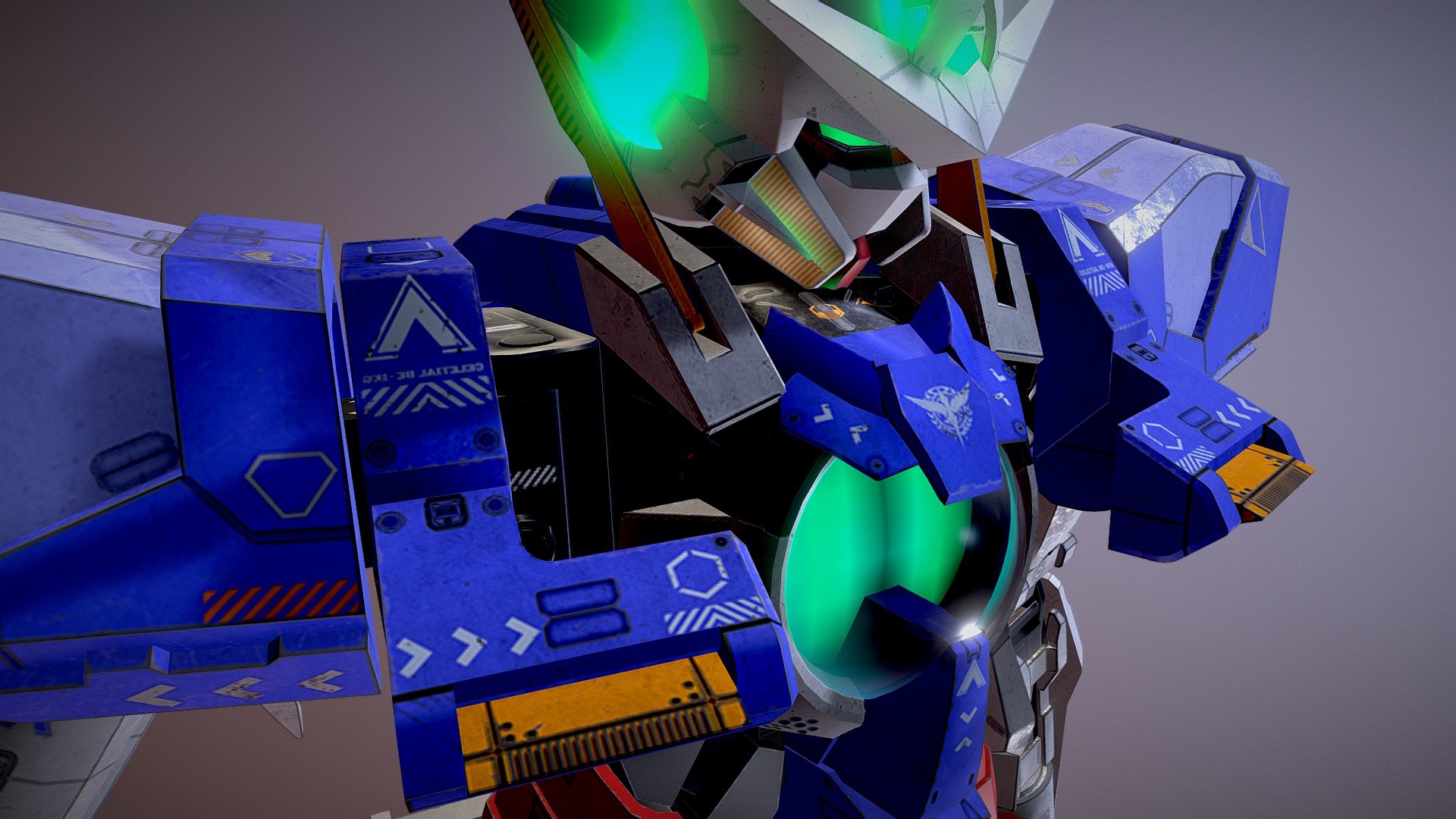 GUNDAM00 Exia - 3D model by enturlylee [d694691] - Sketchfab