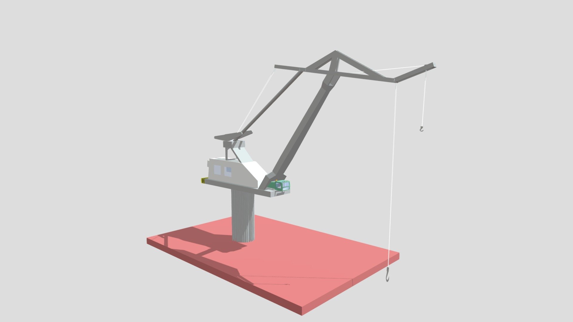 Chinese Floating Crane (Macaraua Chinezească) - 3D model by Dragoș ...