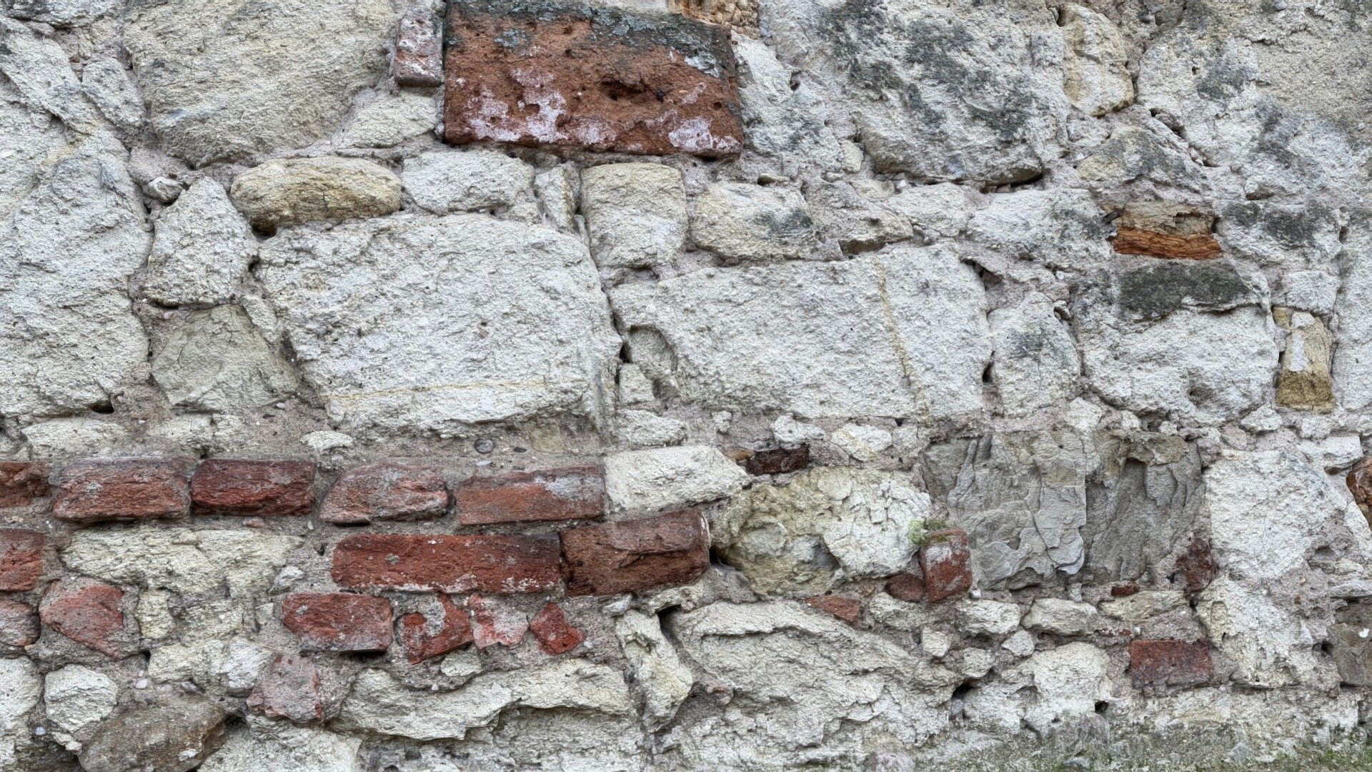 Crumbling Stone Wall 01 - RAW Scan - Buy Royalty Free 3D model by ...