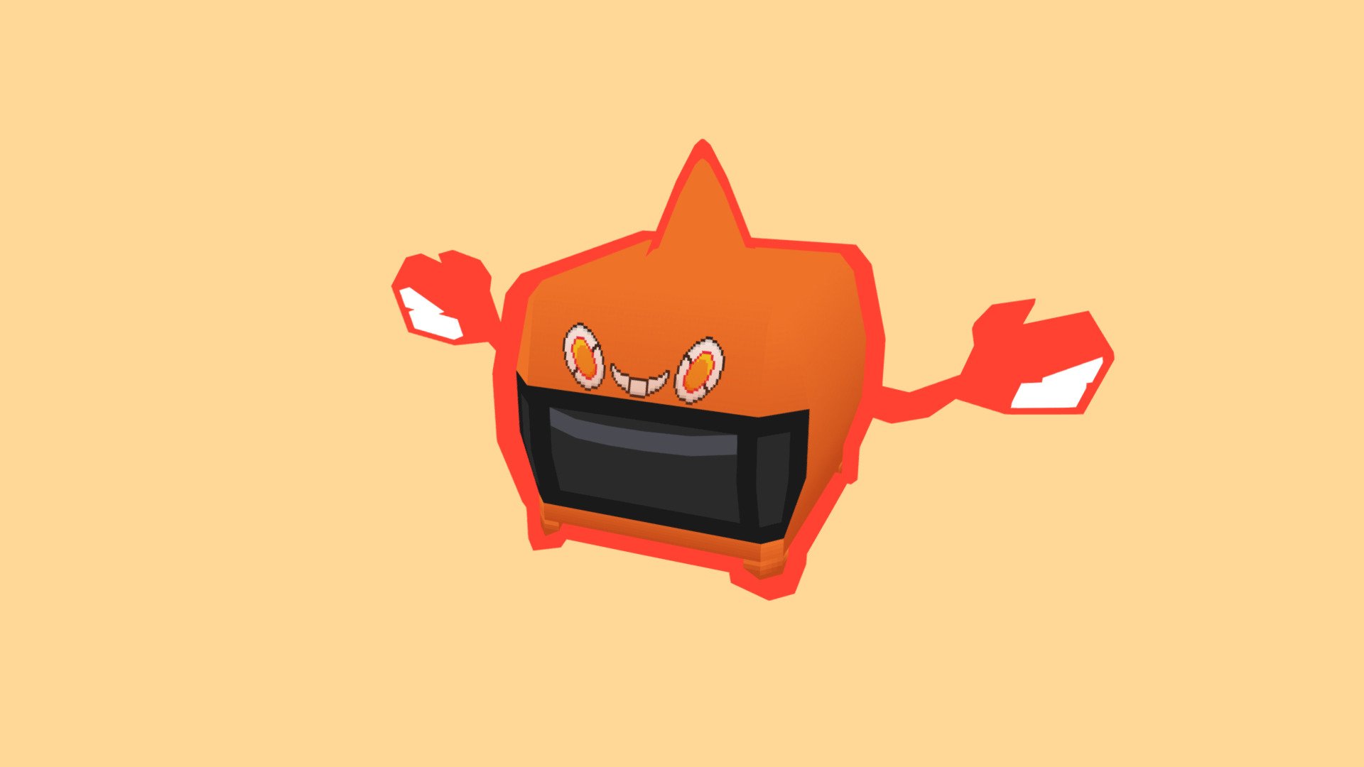 Rotom-Heat - 3D model by LeYe [d6996ca] - Sketchfab