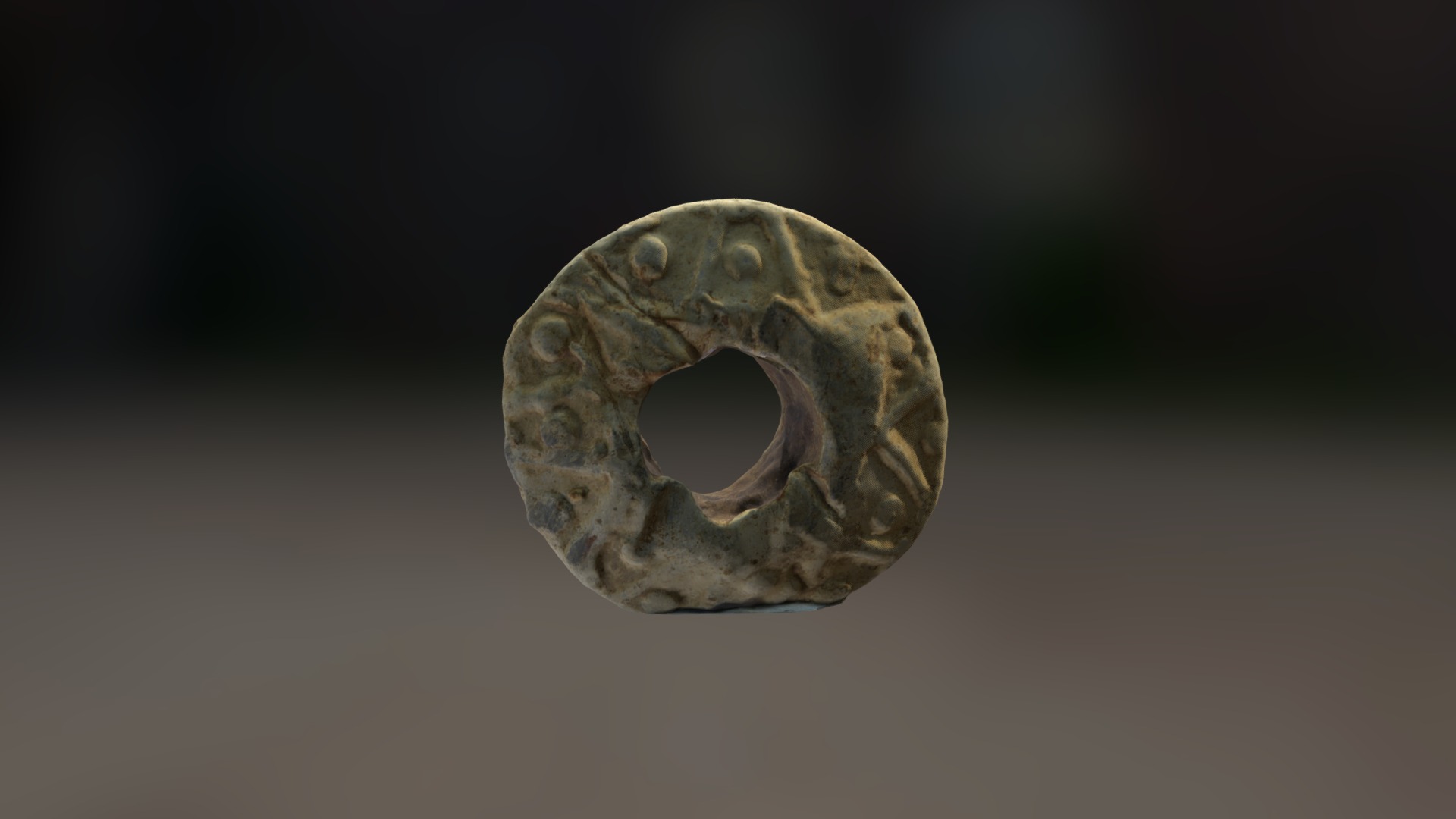 Medieval Lead Spindle Whorl - 3D model by paulking [d69a121] - Sketchfab