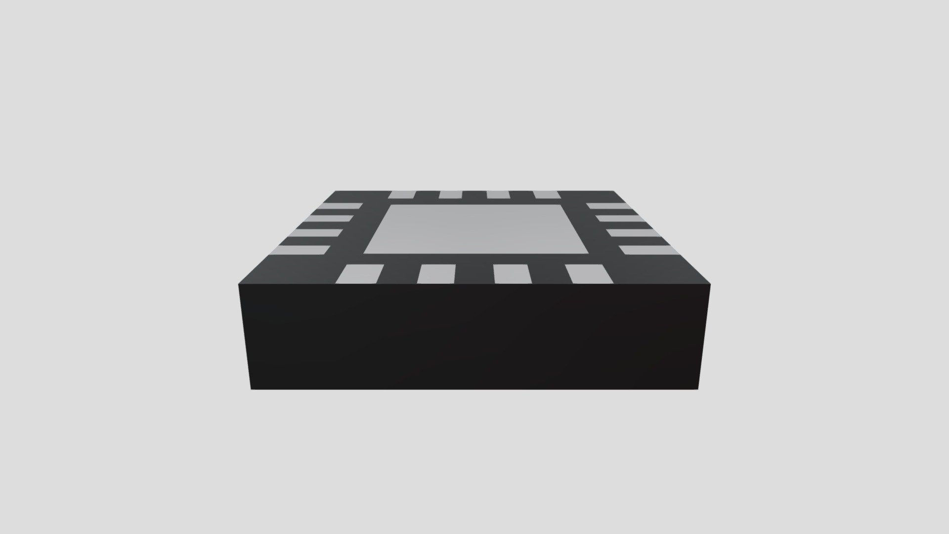 QFN 16pins - Download Free 3D model by Thomp1 [d69c3dd] - Sketchfab