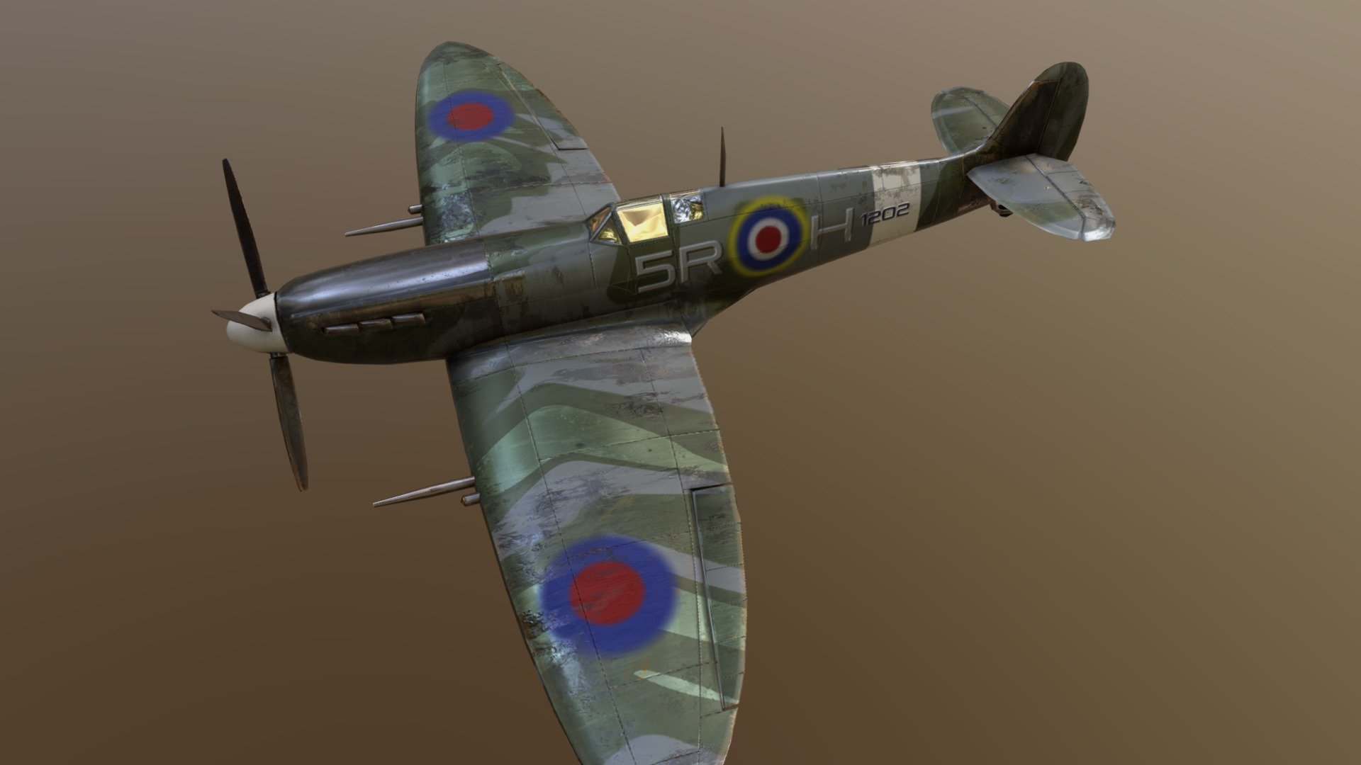 Spitfire Texture Challenge - Ckay - 3D model by abkayckay [d69fd62 ...