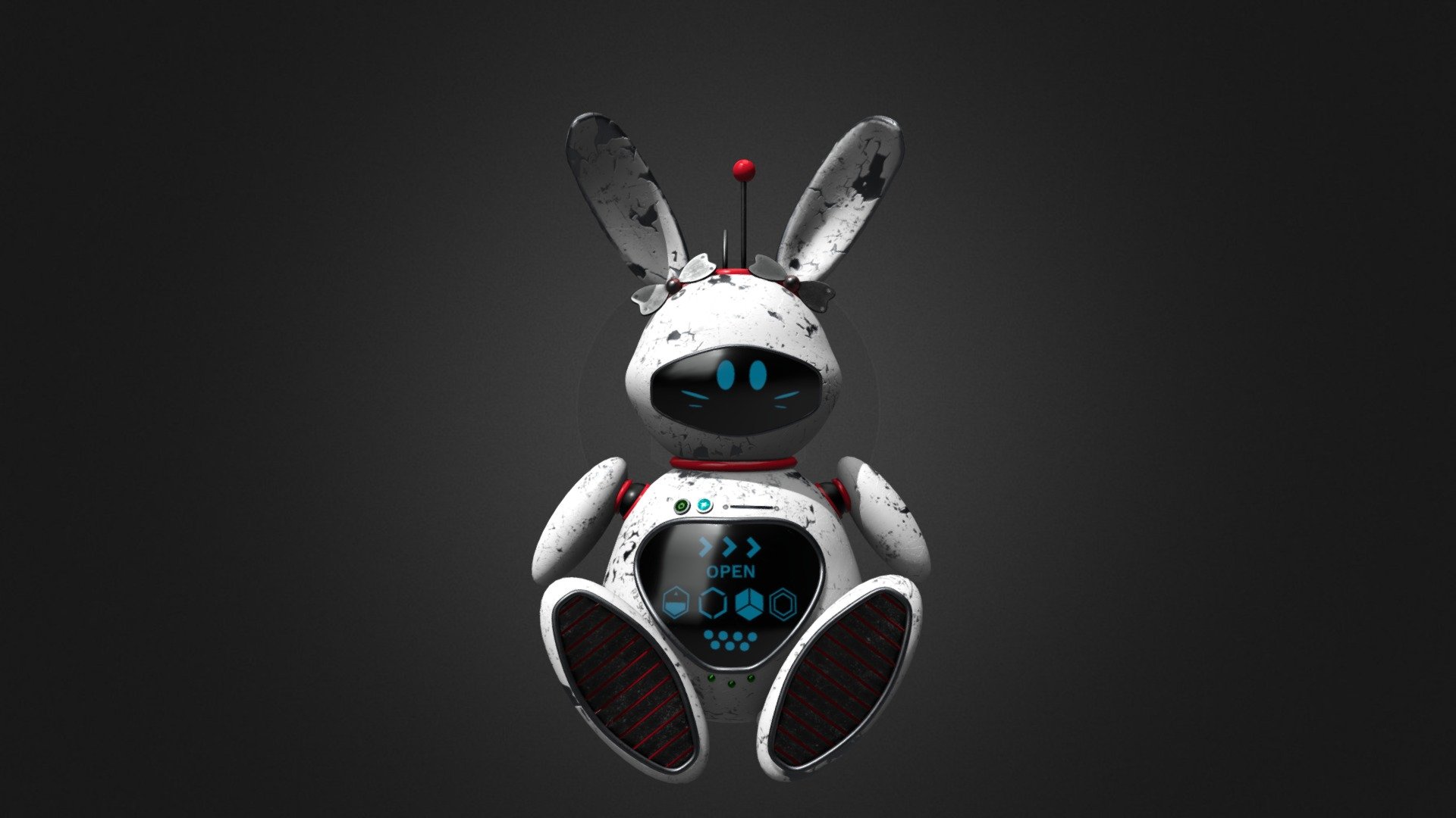 sad bunny - 3D model by paulina.michalak [d6a0d98] - Sketchfab