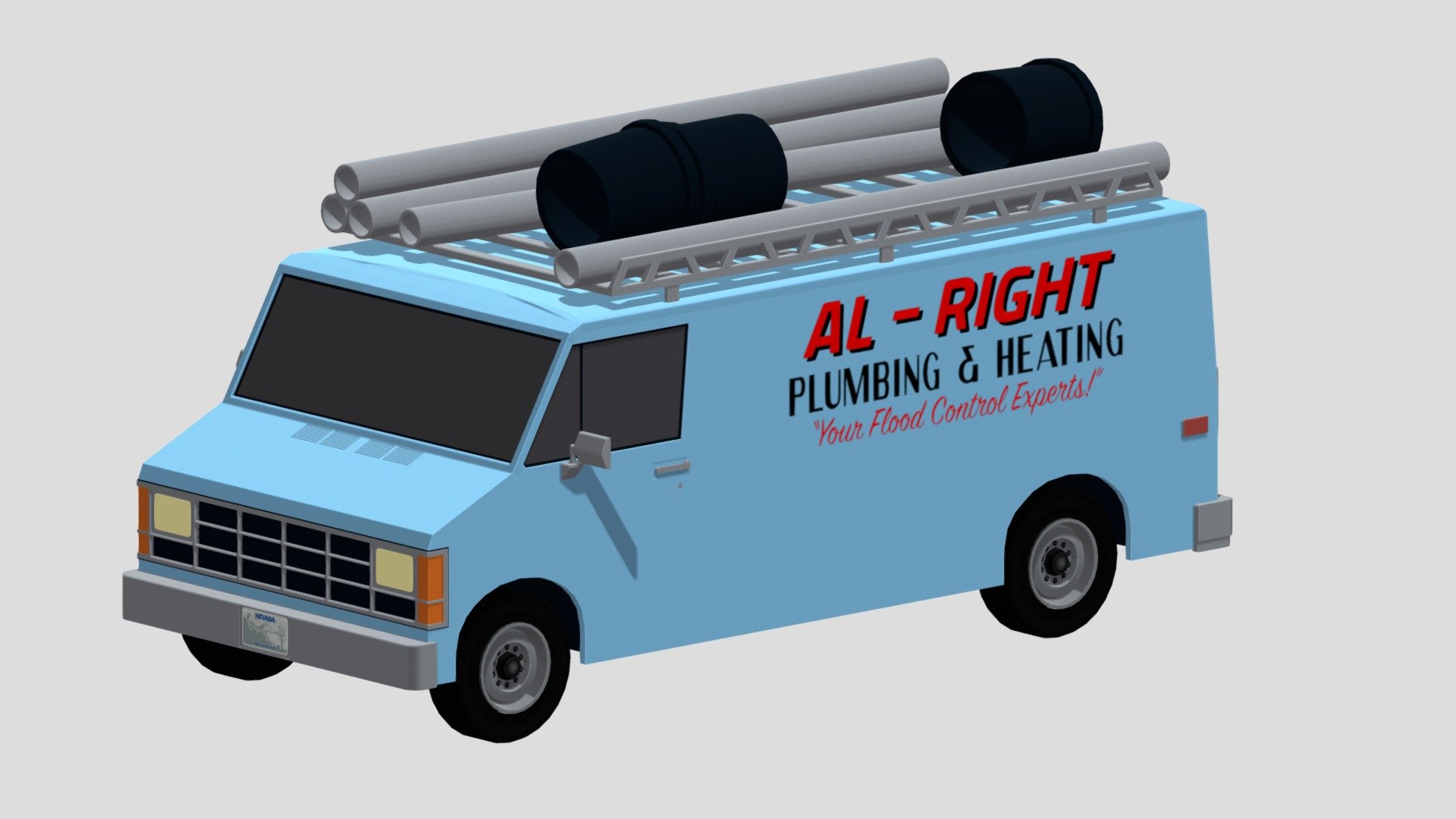 Anomic Al-Right Van (Dodge Ram Van) - 3D model by GoldHeart (@GoldHeart ...