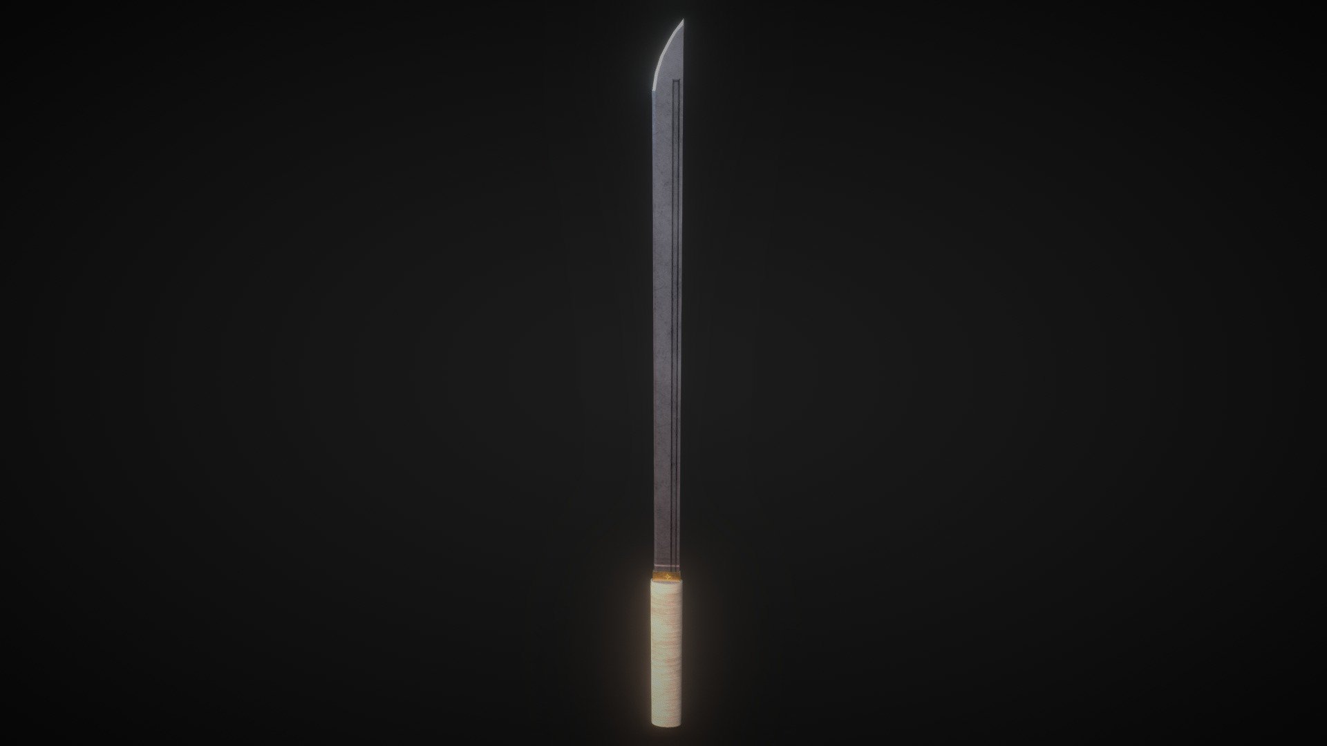 Traditional Japanese Shortsword (Ninjato Sword) - 3D model by Josh ...