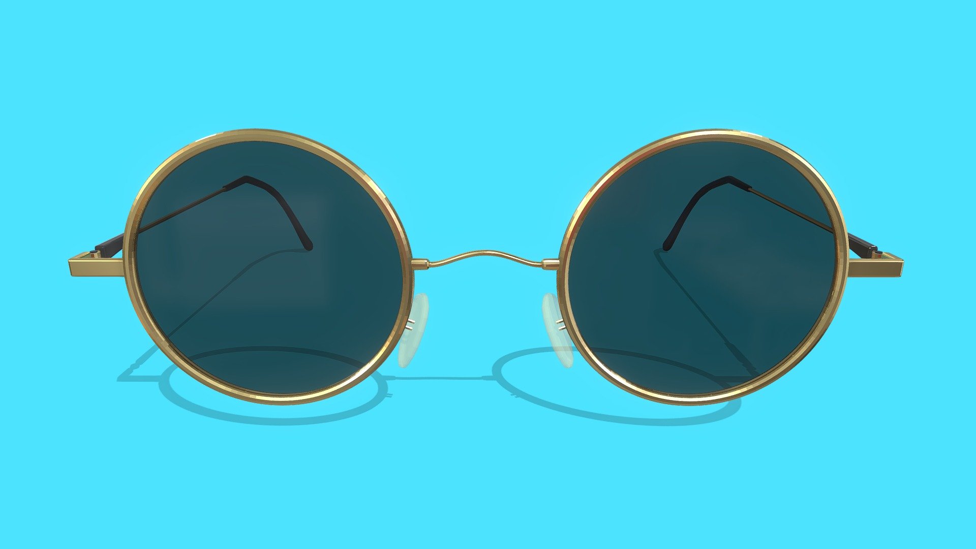 Round Sunglasses 3D Model By Unavailable UnavailableA d6a2e6c