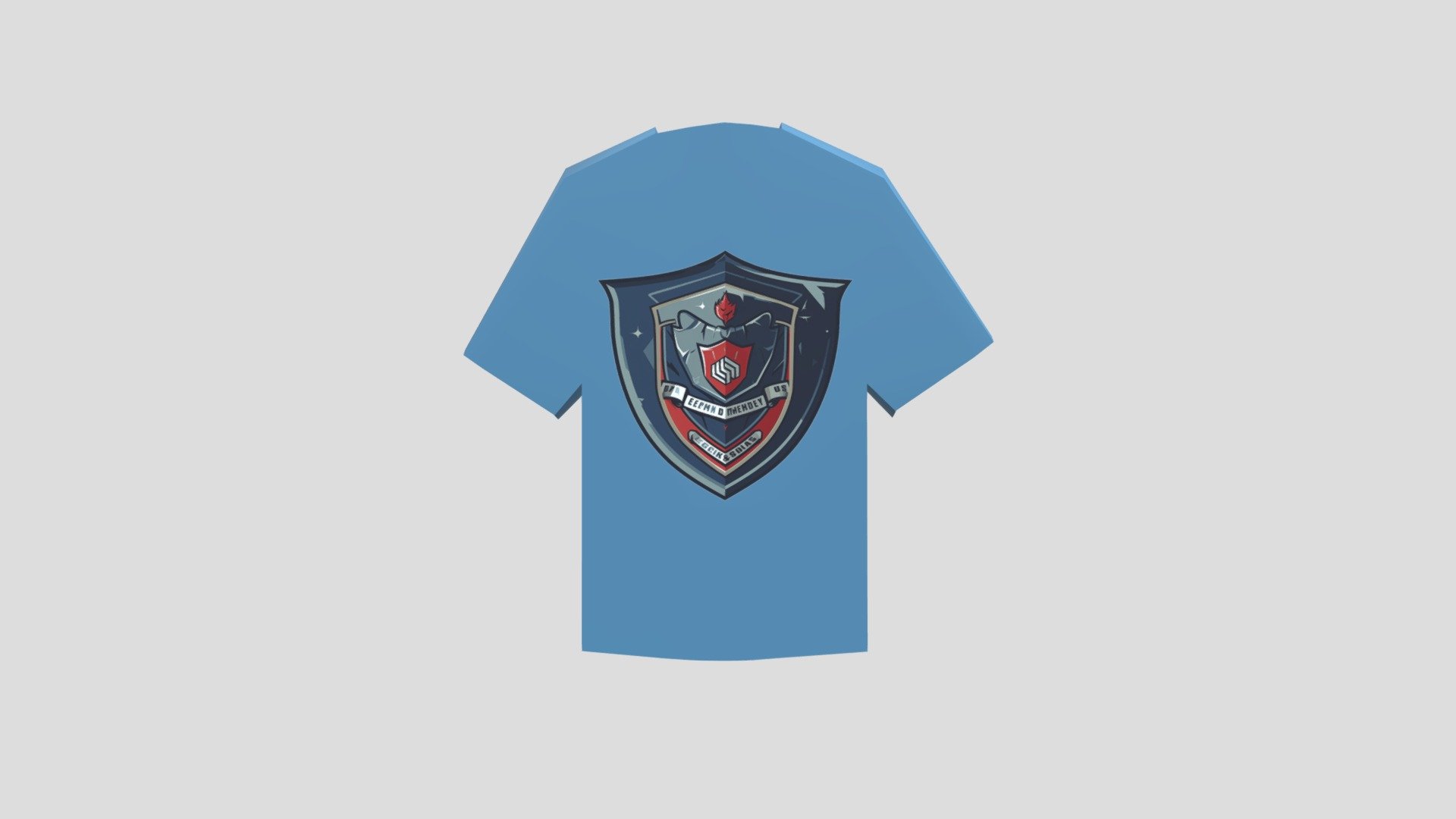 Blue Gamer Shirt 1 - Download Free 3D model by CauseVerse [d6a3d21 ...