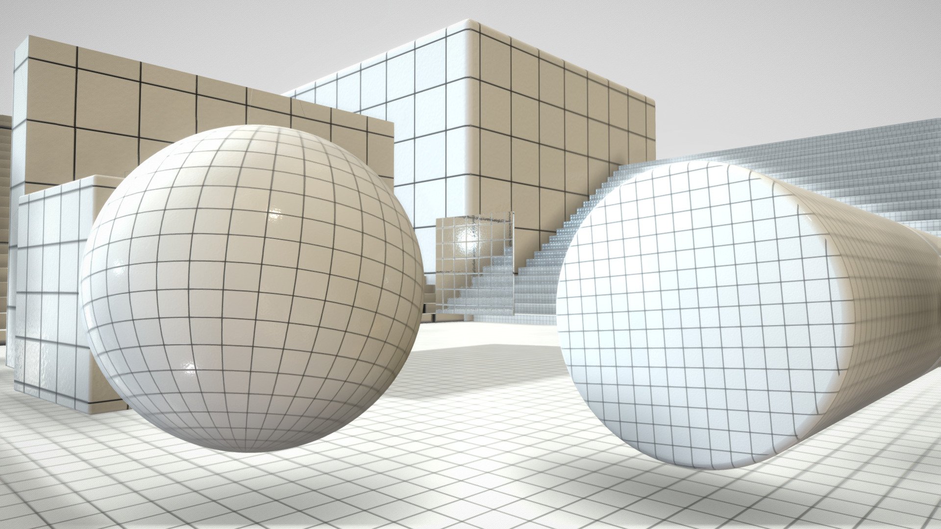 Kitchen Floor Wall Tiles (2) Texture Set (48) - Buy Royalty Free 3D ...