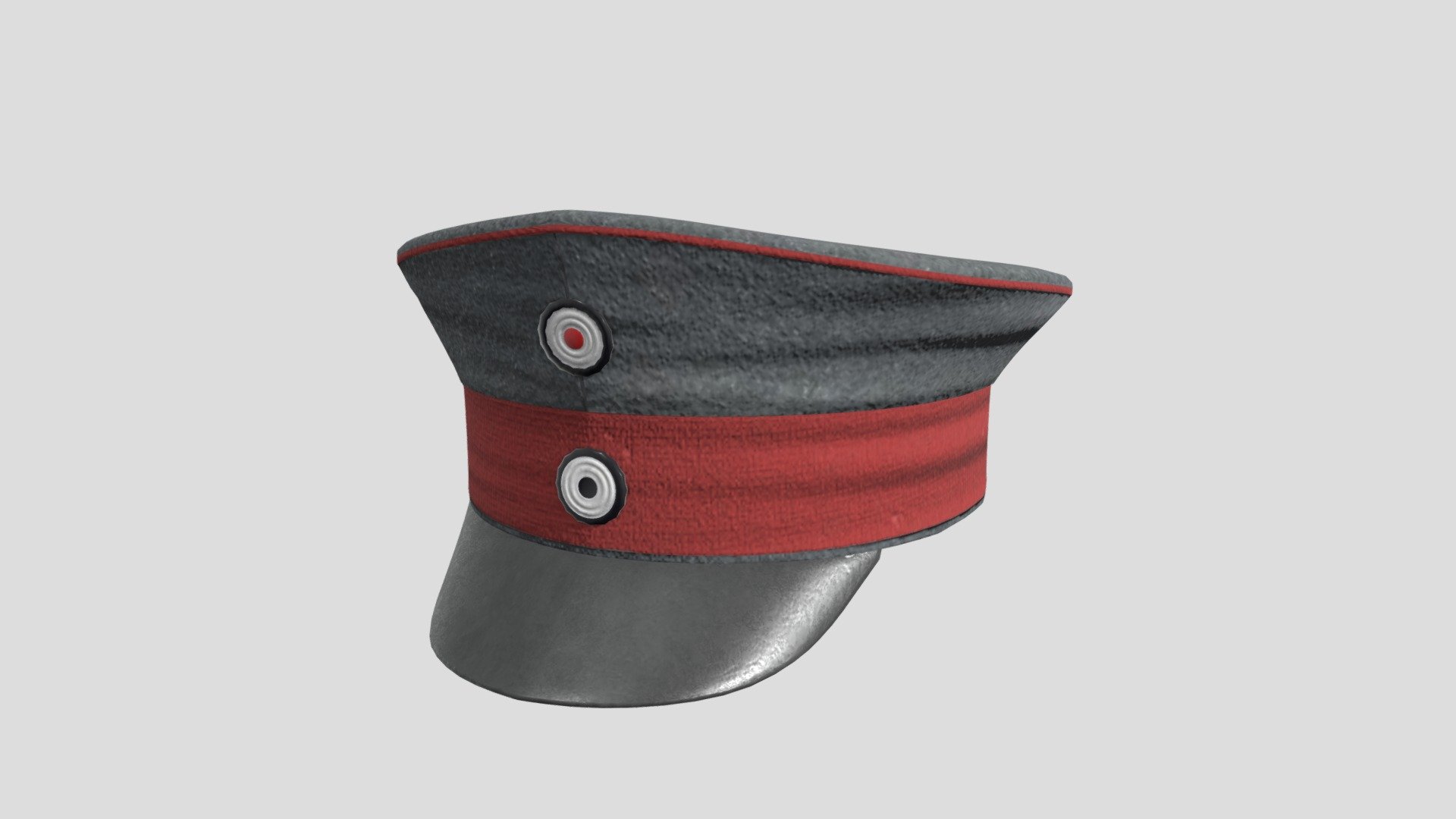 German WW1 Officer's Cap - Download Free 3D model by dawiderodawid ...