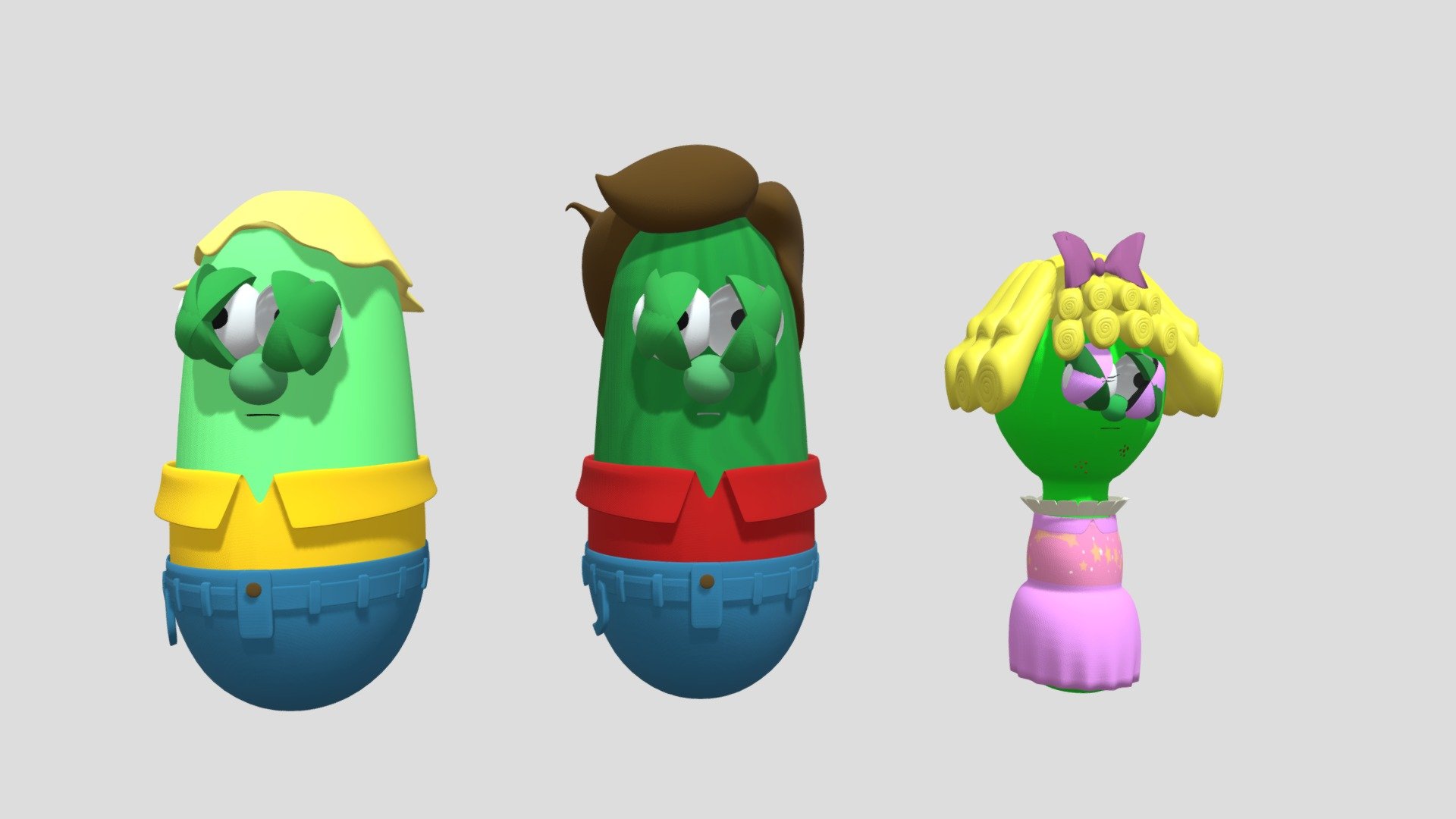Barney, Art and Emma - Download Free 3D model by Janice Emmons 1990-present (@JaniceEmmons1990 ...