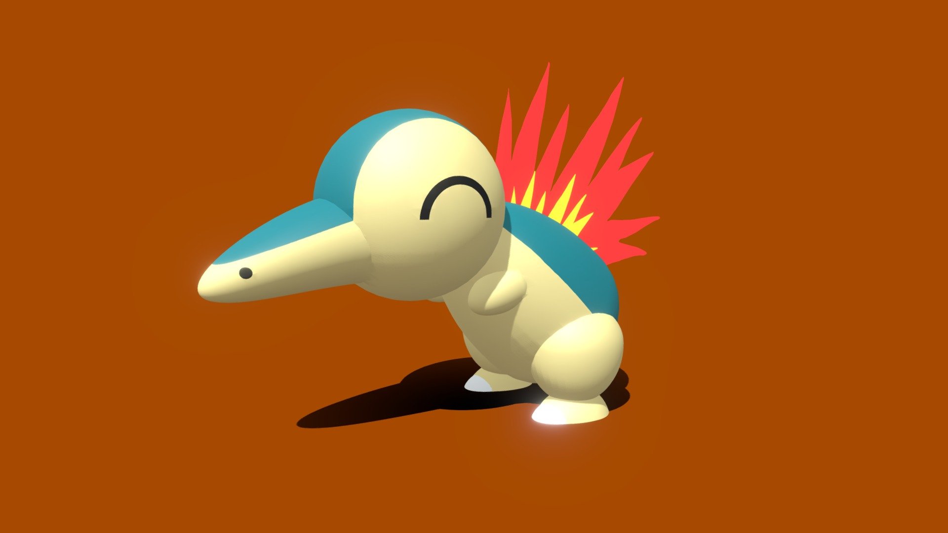 Cyndaquil - Download Free 3D model by Squirmy Worm (@squirmyworm064 ...