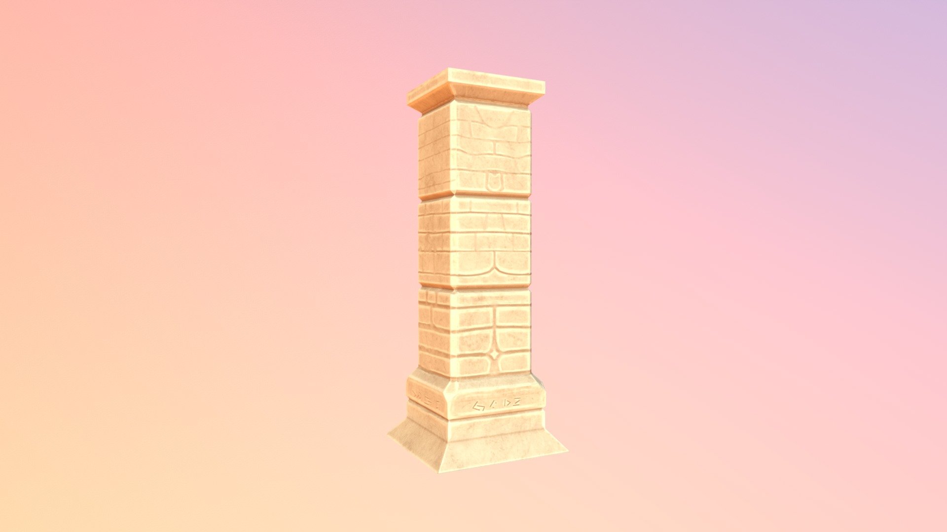 Pillar sculpt concept - 3D model by Dylan Zee (@The_legendary_Kupo ...