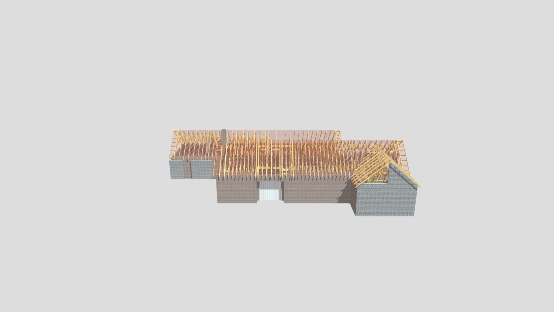 Reilly House_ Attic_truss_roof REV B - Download Free 3D model by Dermf ...