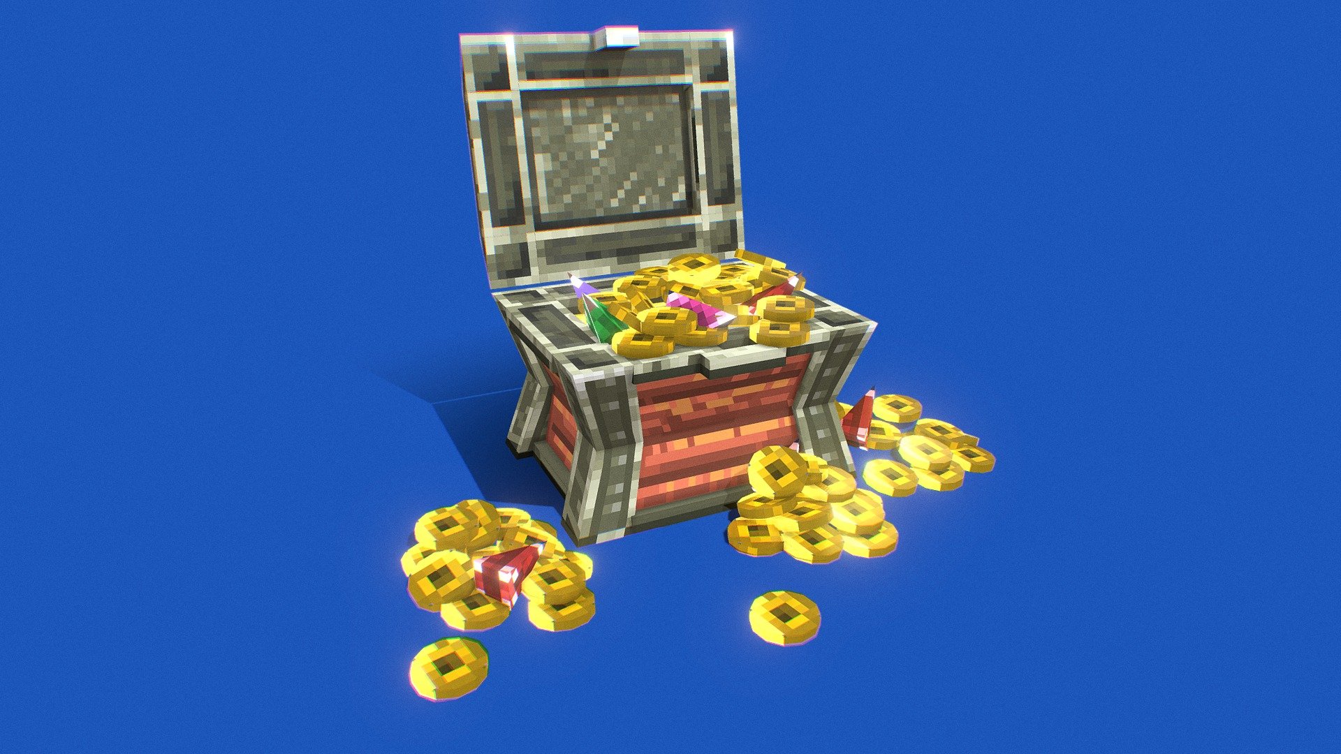 Blockbench - Treasure Chest - Download Free 3D model by MexBot.Arts ...