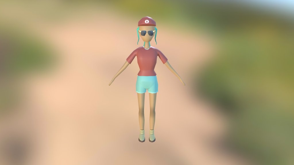 Low Poly Girl - 3D model by dylan_abernethy [d6b25de] - Sketchfab