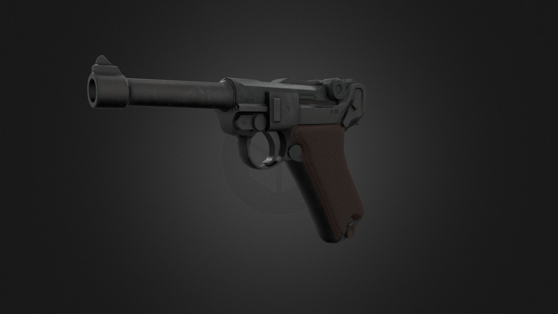 Game Ready Luger P08 - 3D model by onurerdemart [d6b3ec8] - Sketchfab