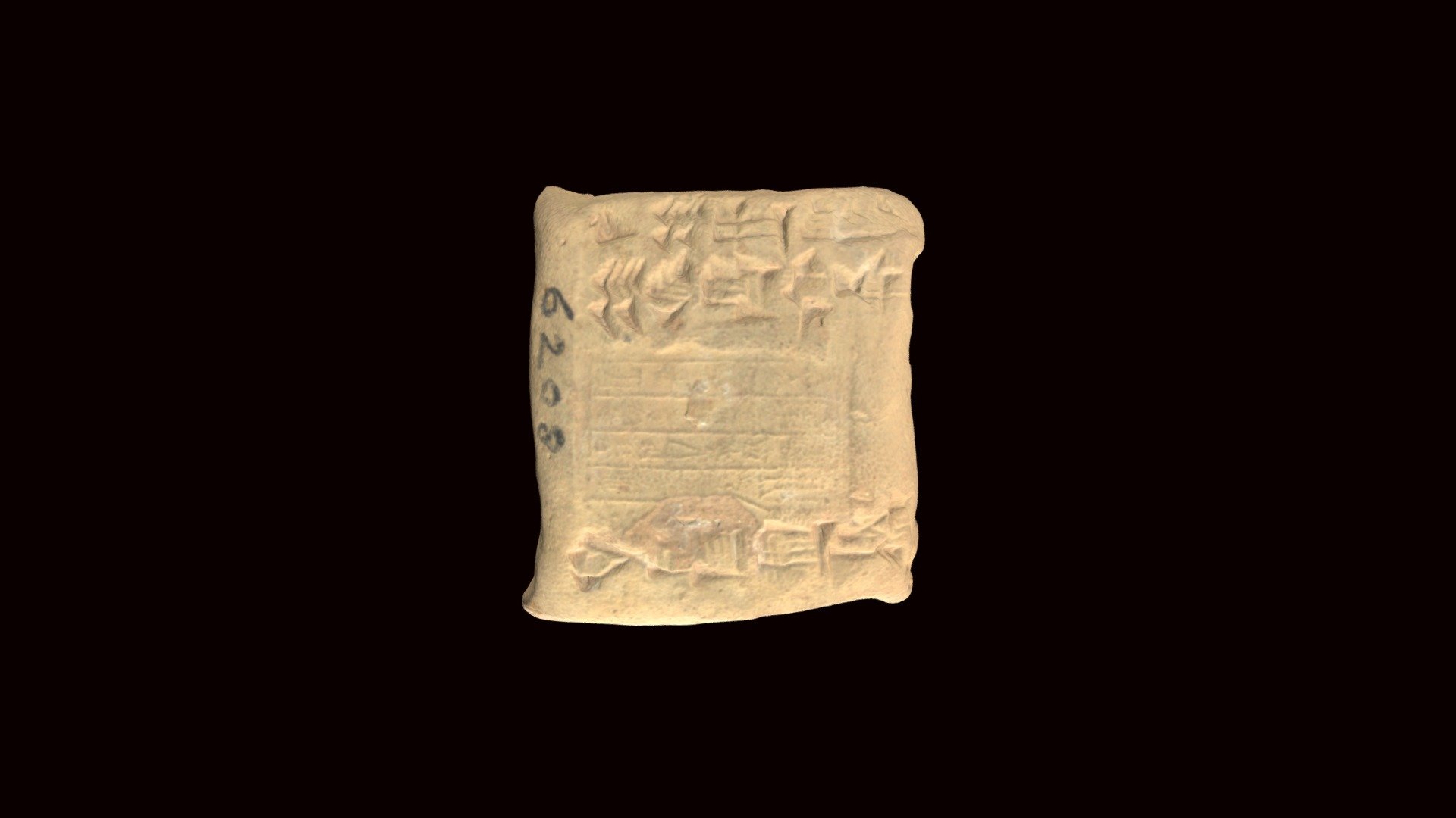 Cuneiform Tablet HMANE1909.5.44 - 3D model by Harvard Museum of the ...