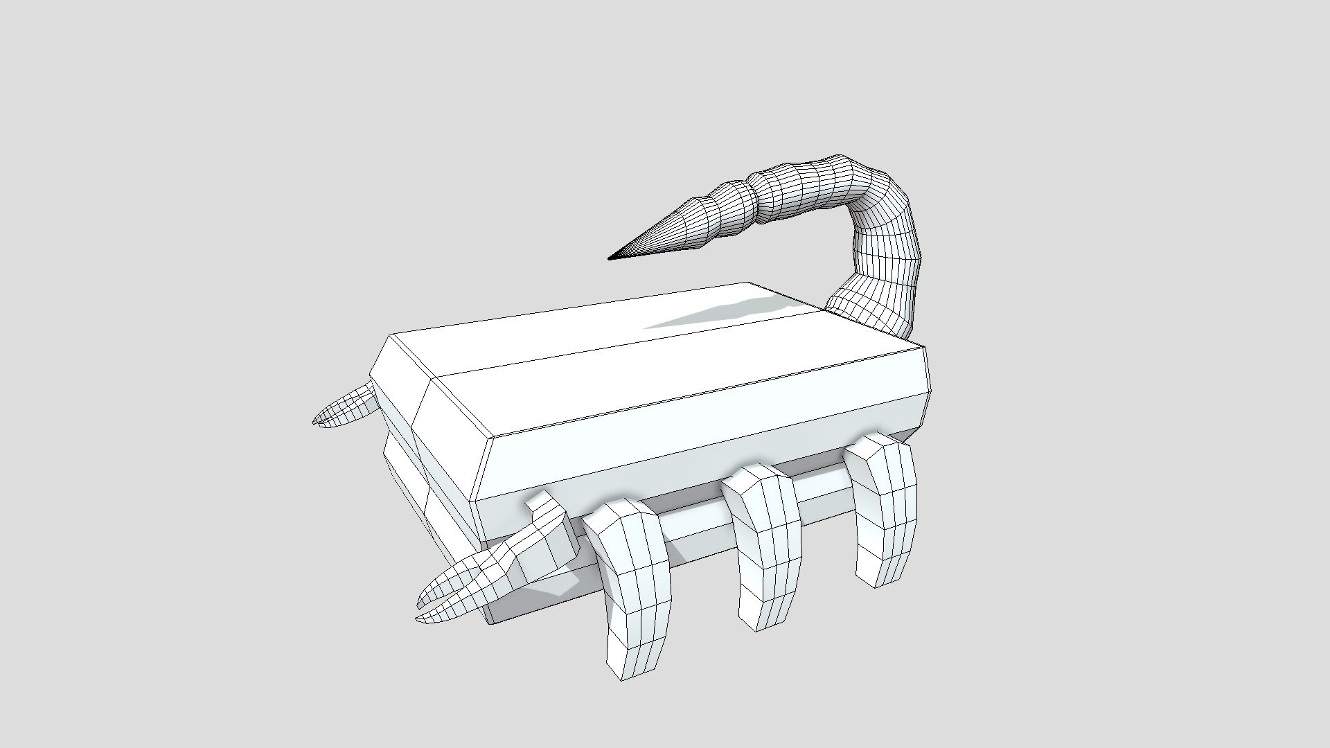 Assignment 3 - Scorpion Tank Retopo - 3D model by LightningGrey ...