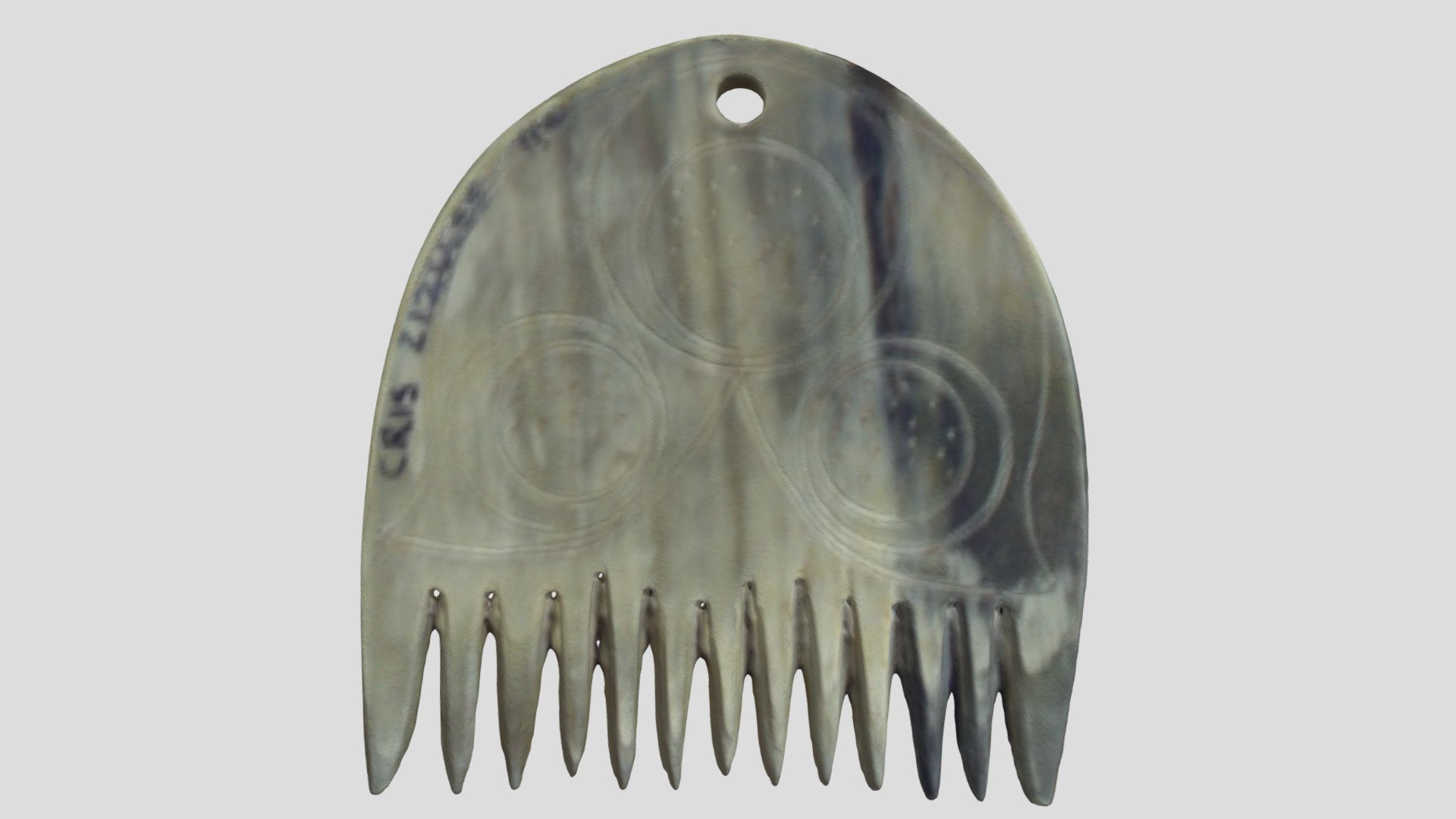 Horn comb - 3D model by Aberdeen City Libraries (@AberdeenCityLibraries ...