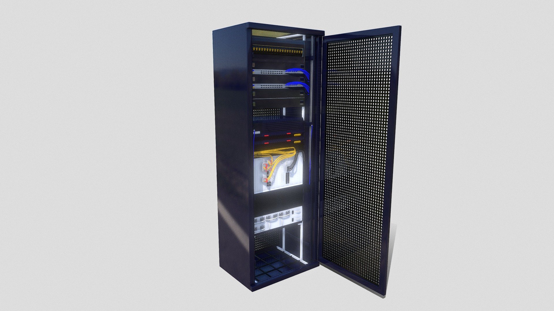 FIBER OPTIC RACK - 3D model by Riy3Ds [d6baa13] - Sketchfab