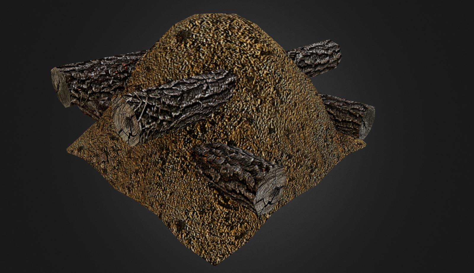 Charcoal Pile - 3D model by Anthony V. (@pantherone) [d6bca23] - Sketchfab