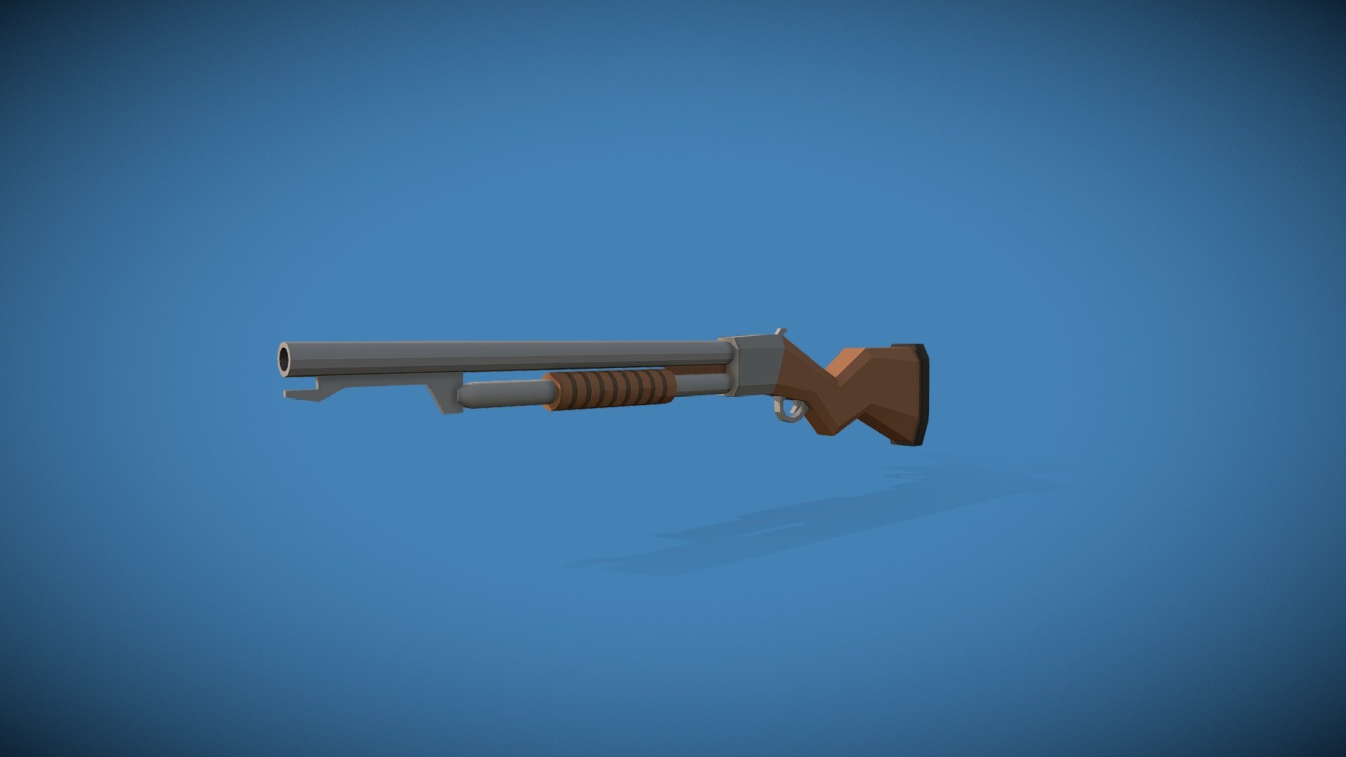 Gun-Low Poly - Download Free 3D model by _ira.pavlova [d6bcc97] - Sketchfab