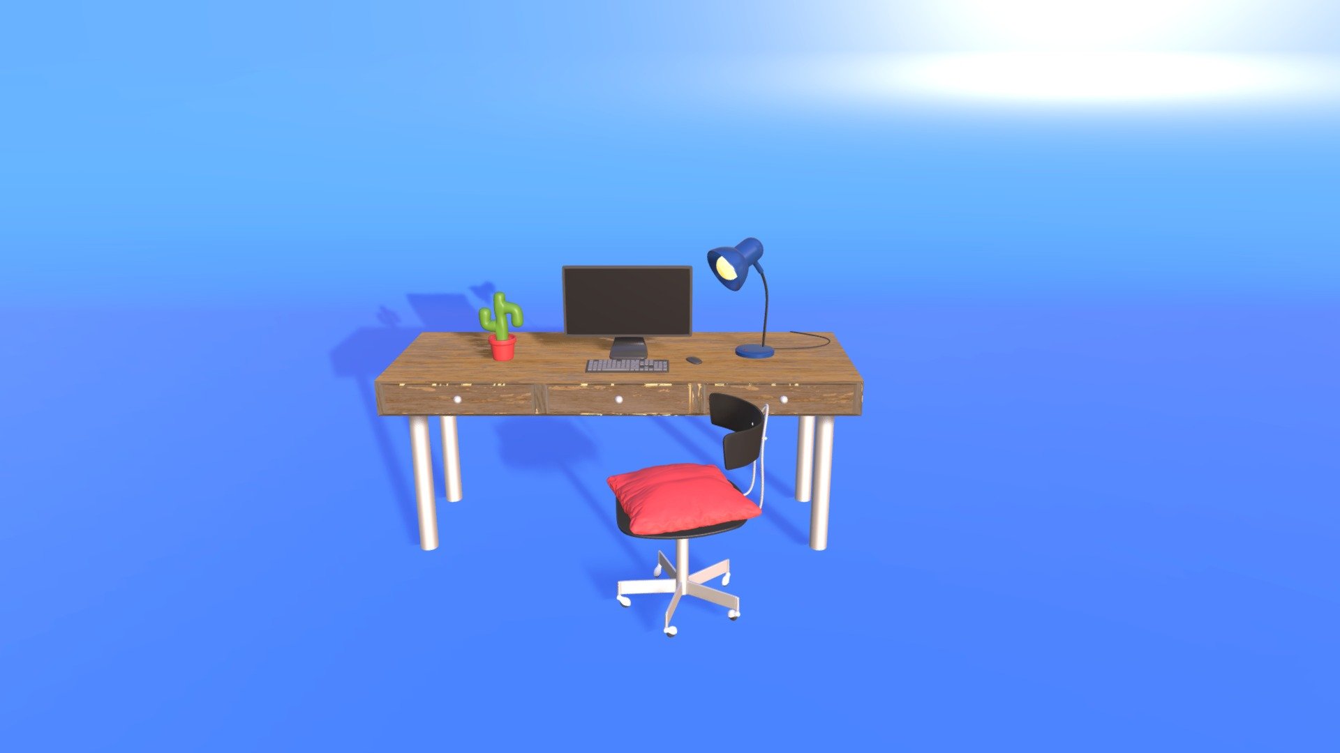 Minimal Desktop - Download Free 3D model by gregoryvicent [d6bd1cf ...